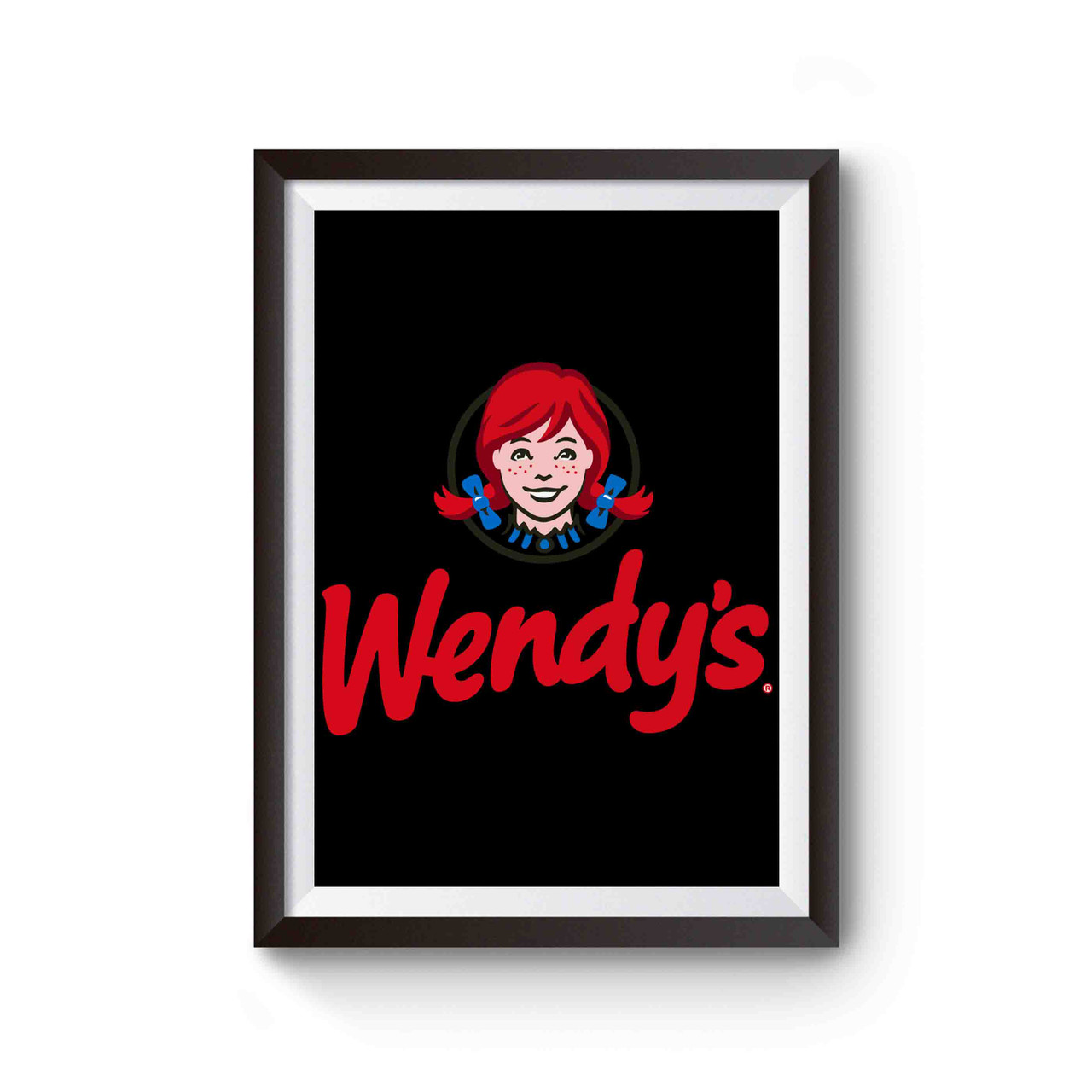 Wendy's Fast Food Restaurant Logo Poster