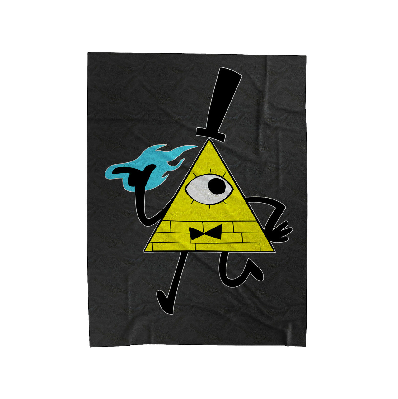 Bill Cipher Walking Gravity Falls Velveteen Blanket