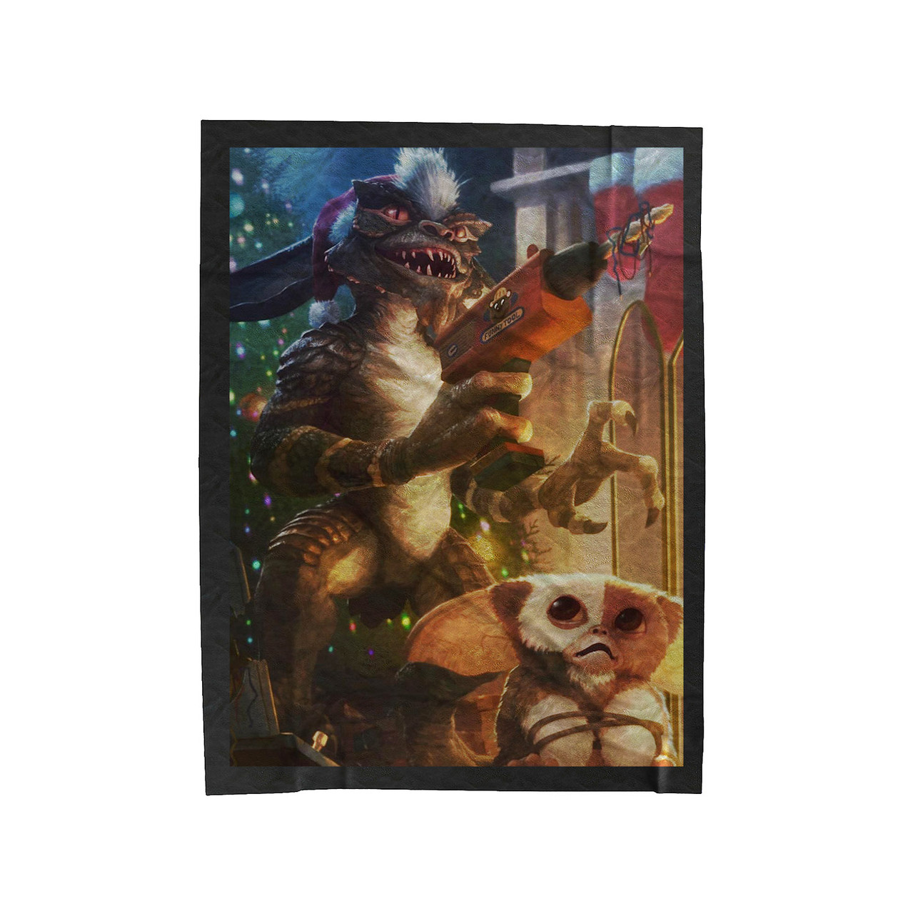 Gremlins Horror And Gremlins Gizmo Velveteen Blanket