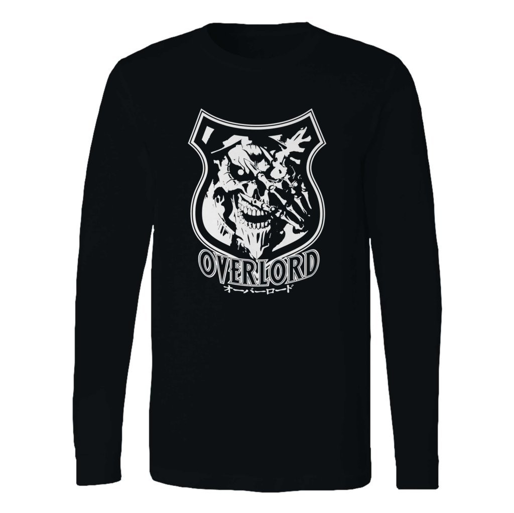 Overlord Anime With Character Ainz Ooal Gown Long Sleeve Shirt