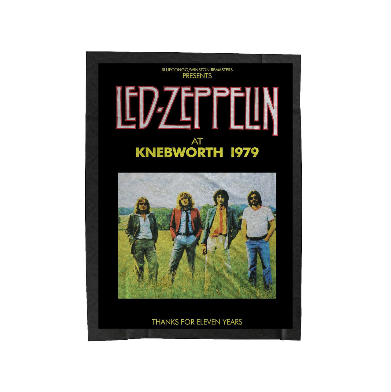 Led Zeppelin Music Velveteen Blanket