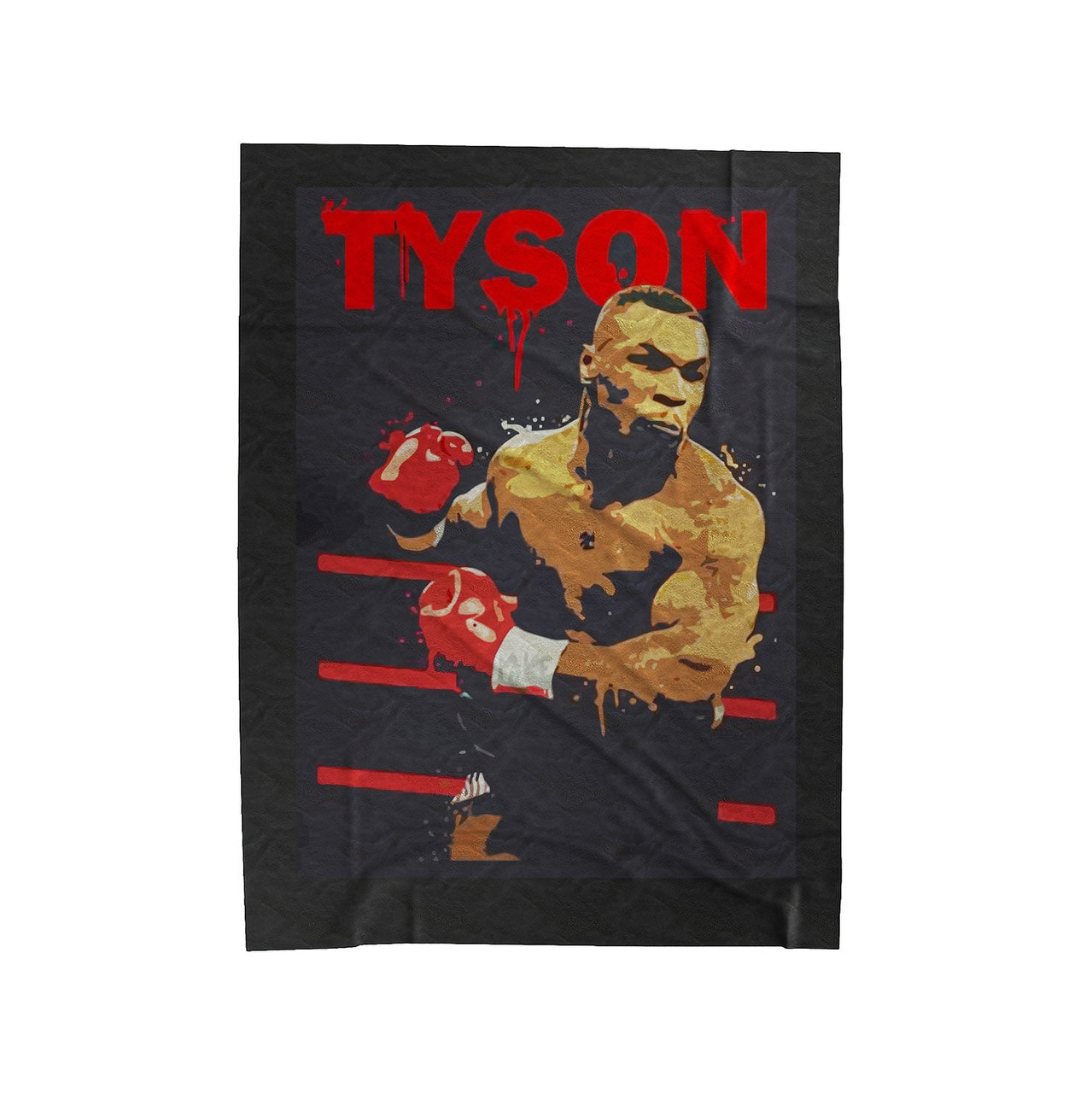 Mike Tyson Boxing Velveteen Blanket