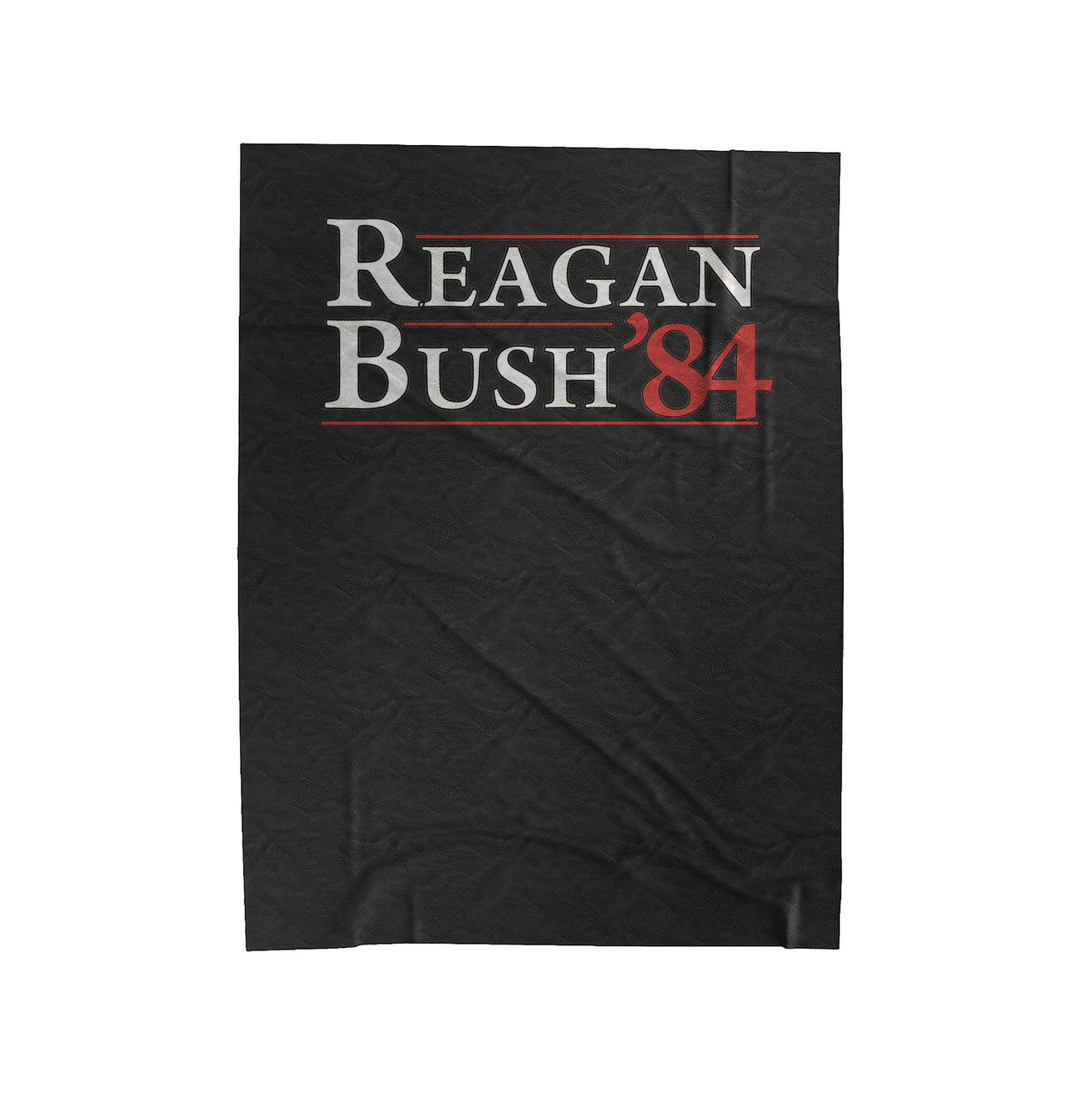 Ronald Reagan And George Bush 84 Velveteen Blanket