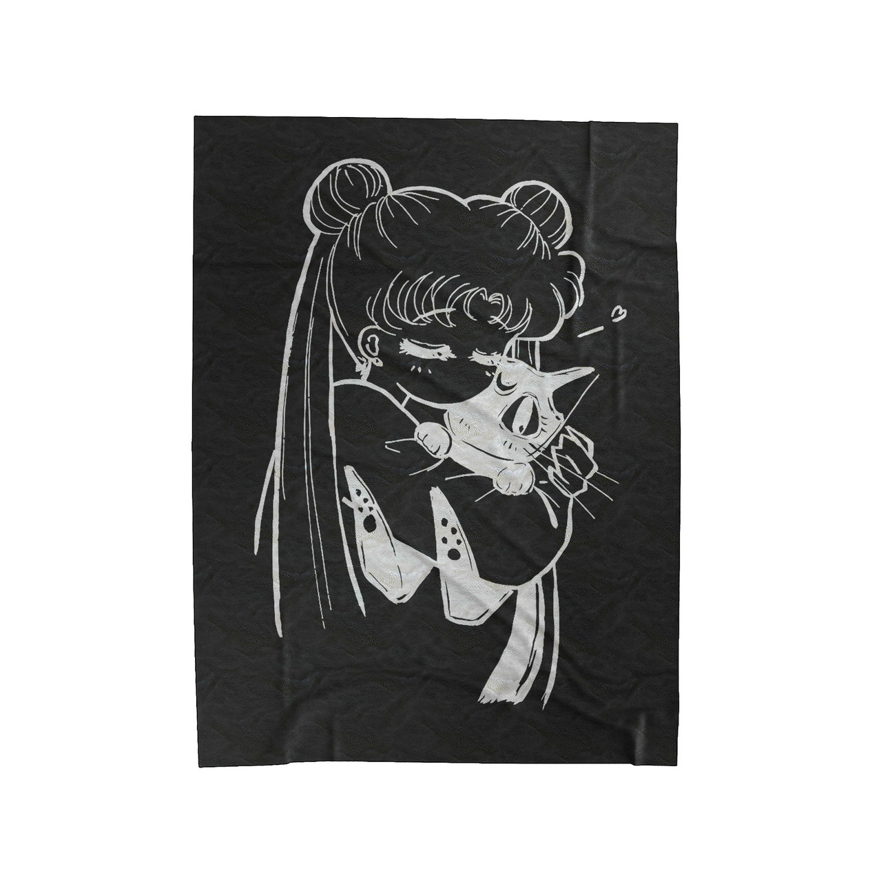 Sailor Moon Usagi Luna Velveteen Blanket