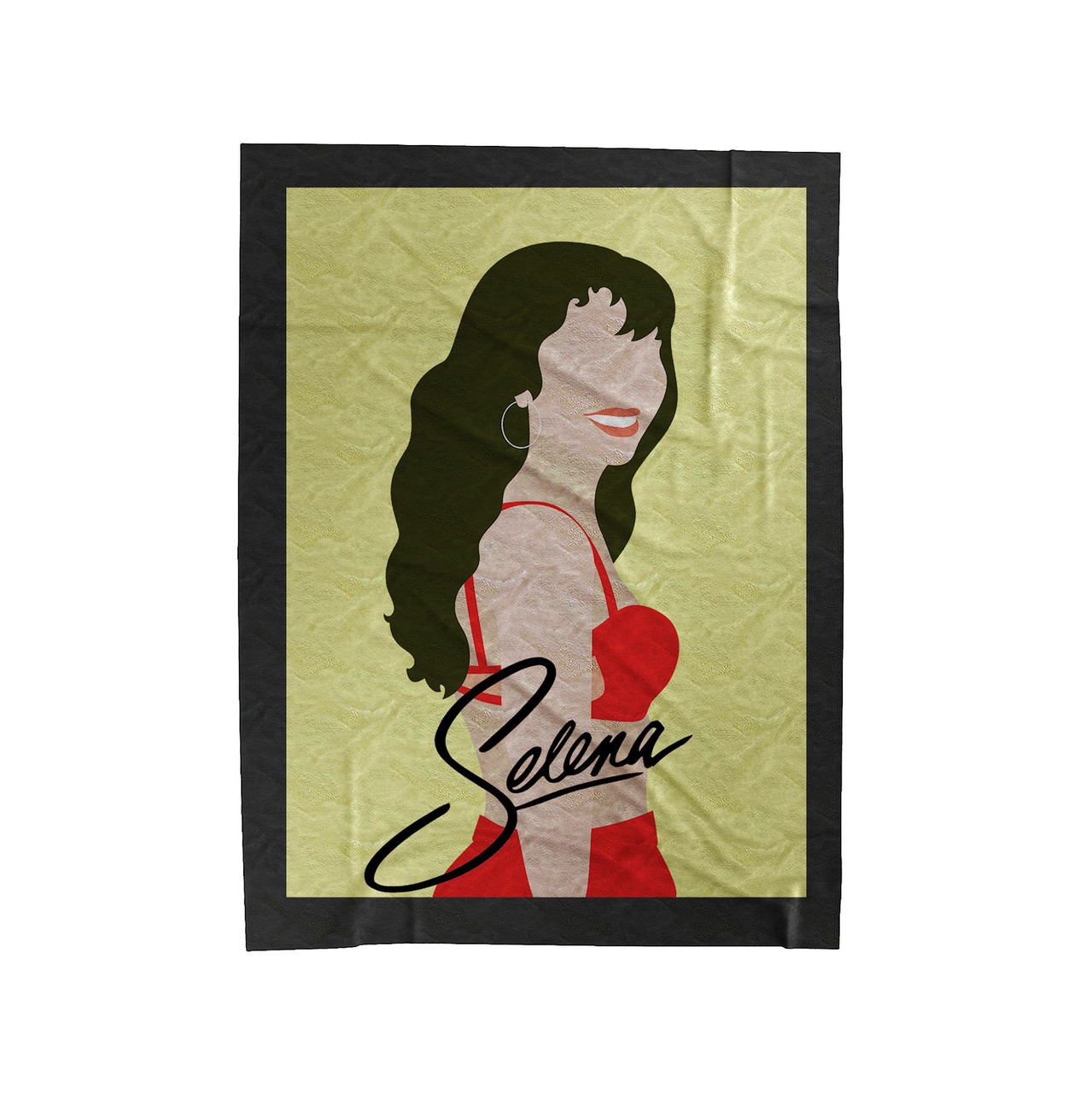 Selena Quintanilla Vector Art Velveteen Blanket