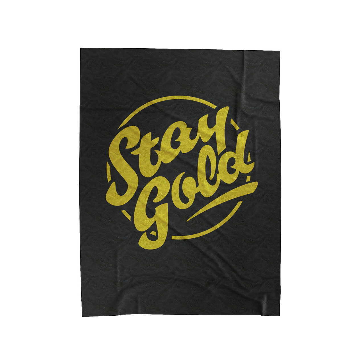 Stay Gold Logo Velveteen Blanket