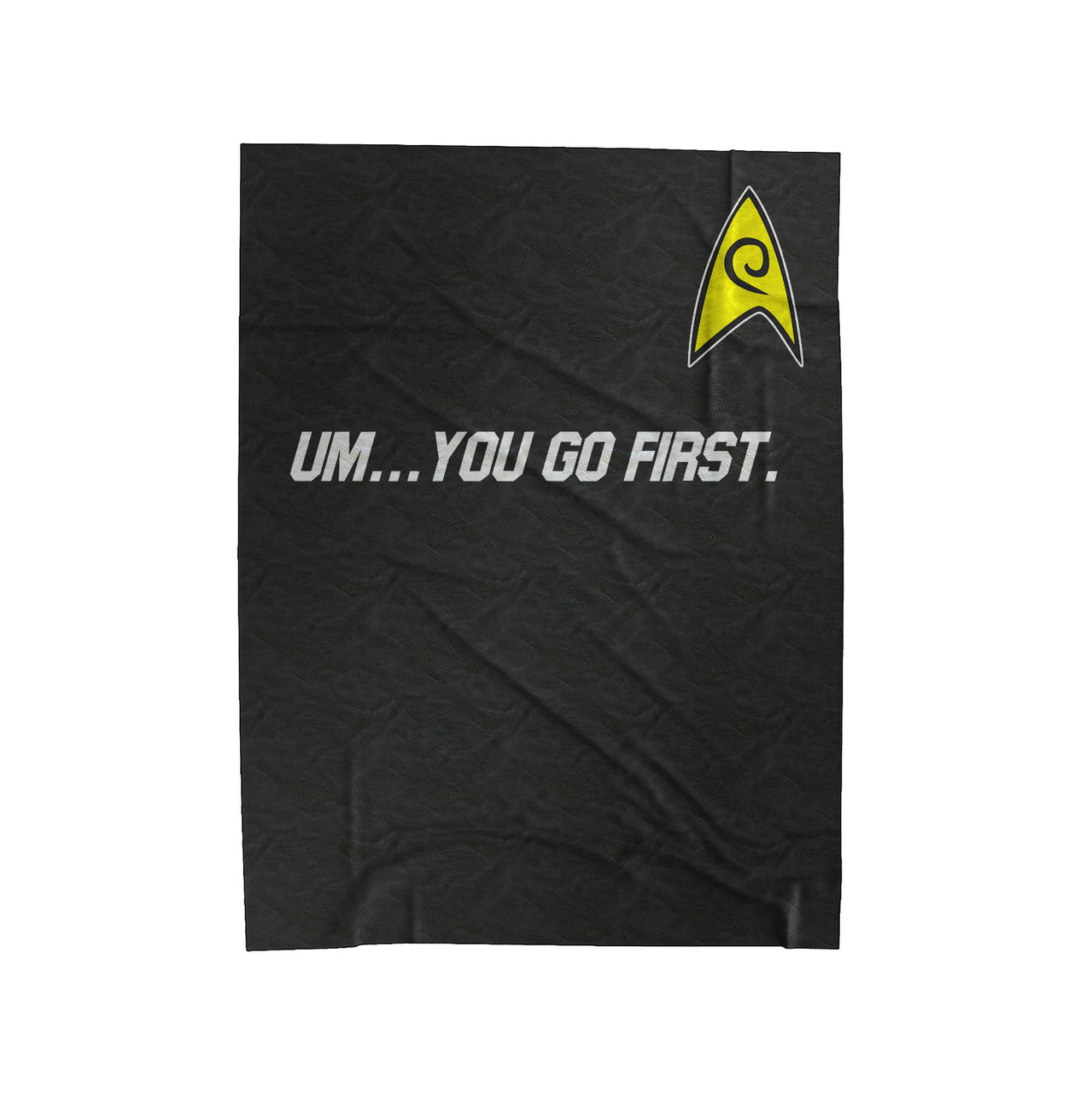 You Go First Meme Velveteen Blanket