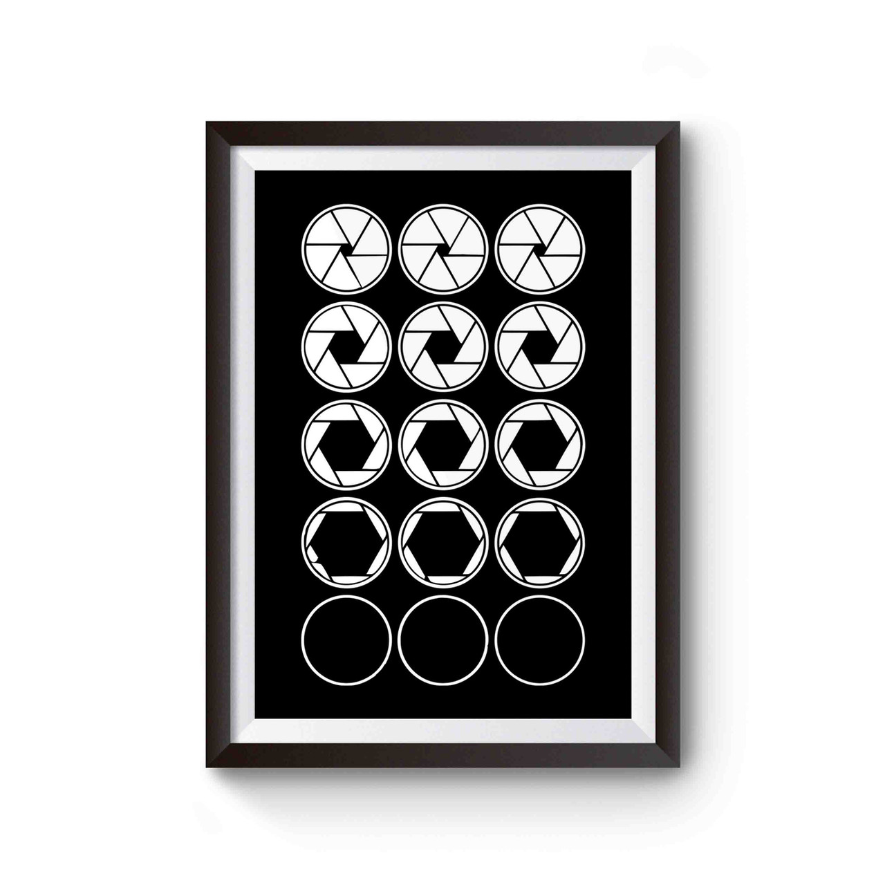 Aperture Pattern Photography Poster