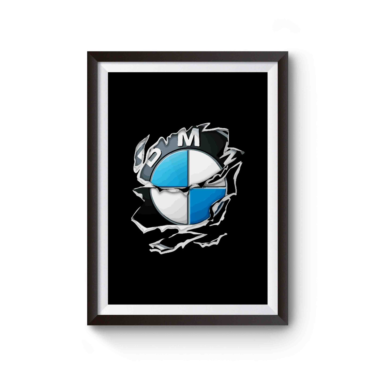 Bmw Torn 2 Ripped Logo Car Langarm Poster