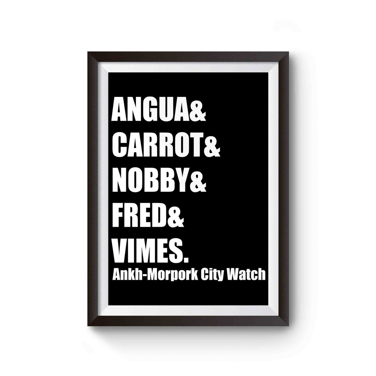 Discworld City Watch List Poster