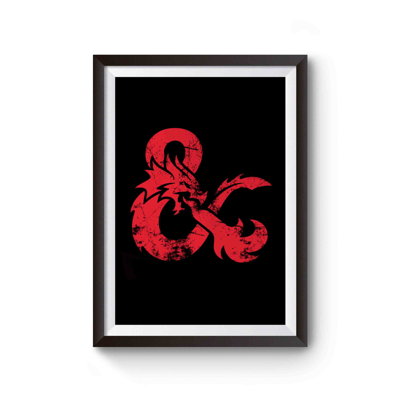 Dungeons & Dragons Logo Rpg Role Playing Game Poster
