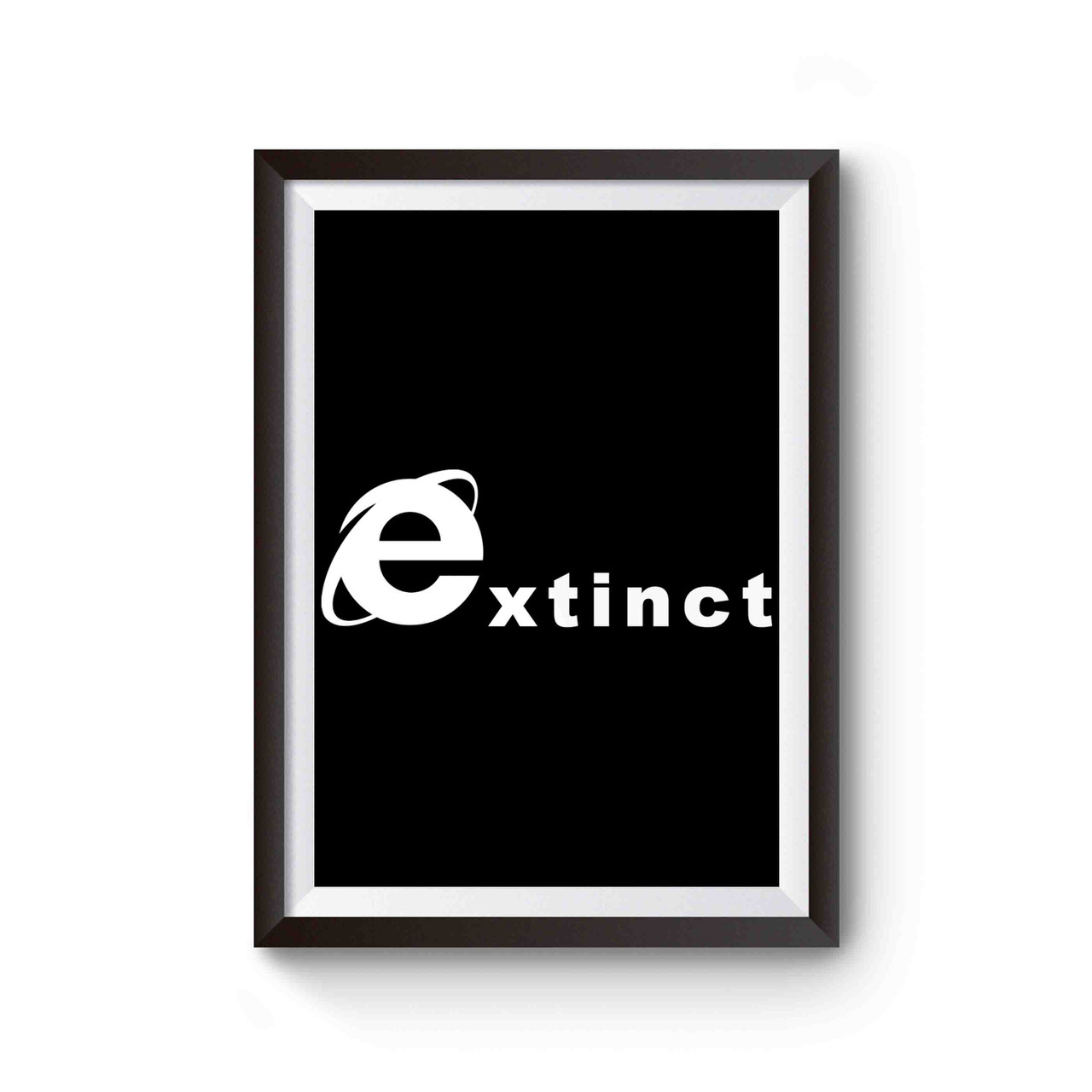 Extinct 90s Internet Explorer Poster