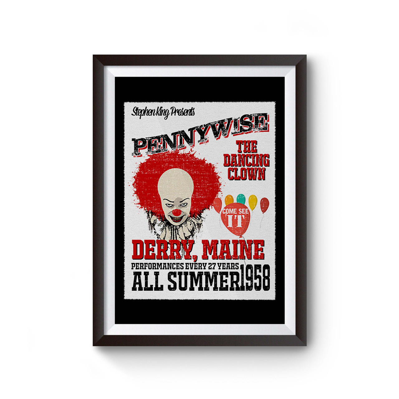 It Stephen Kings Pennywise Poster Poster