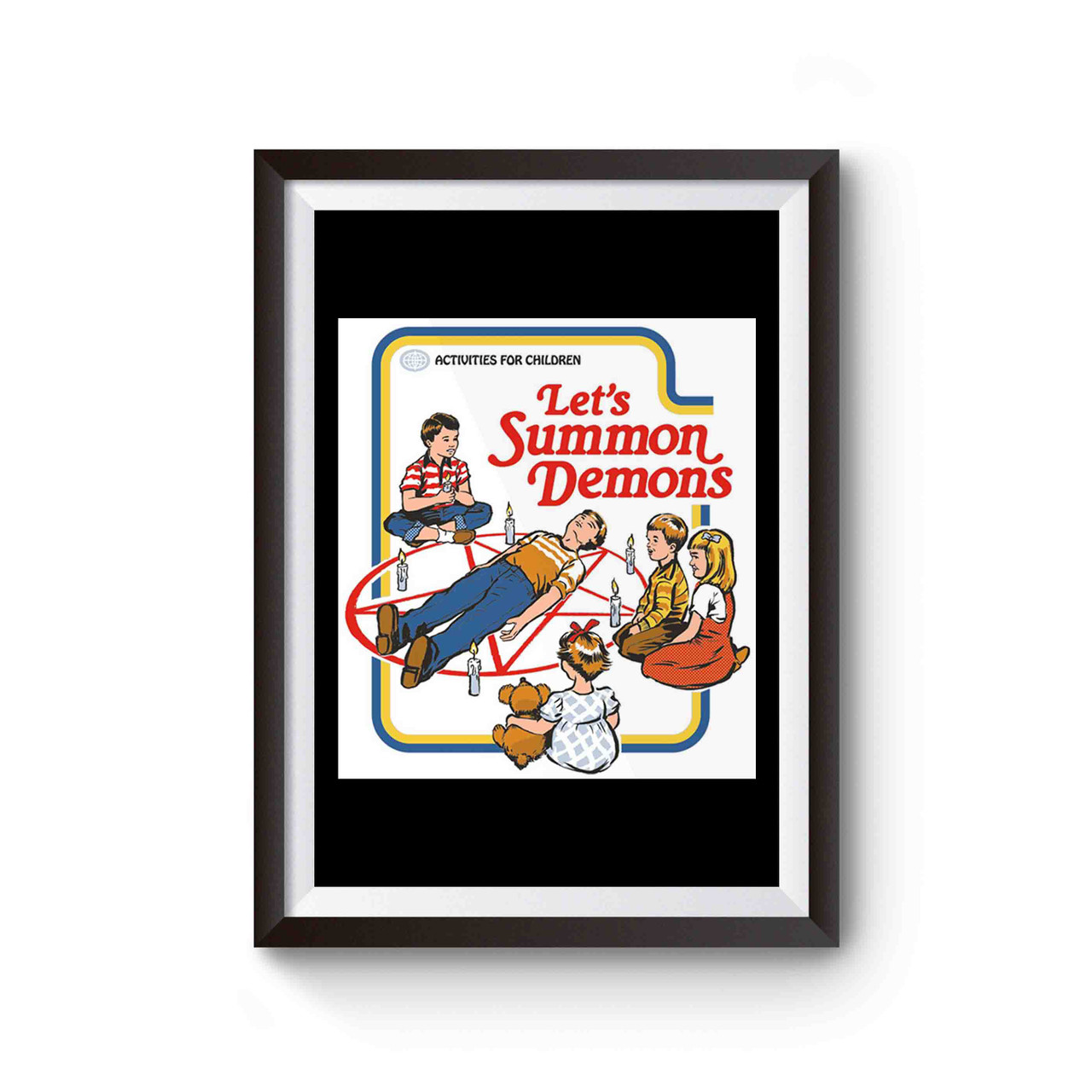 Lets Summon Demons Funny Cartoon Poster