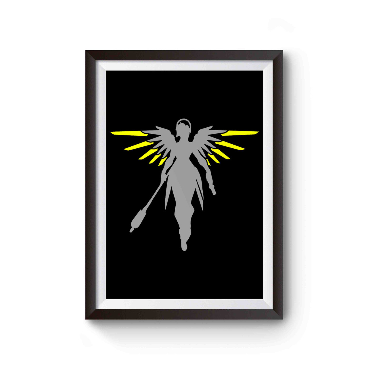 Overwatch Mercy Silhouette Wallpaper 🌌Atlantic Mercy Silhouette🌌