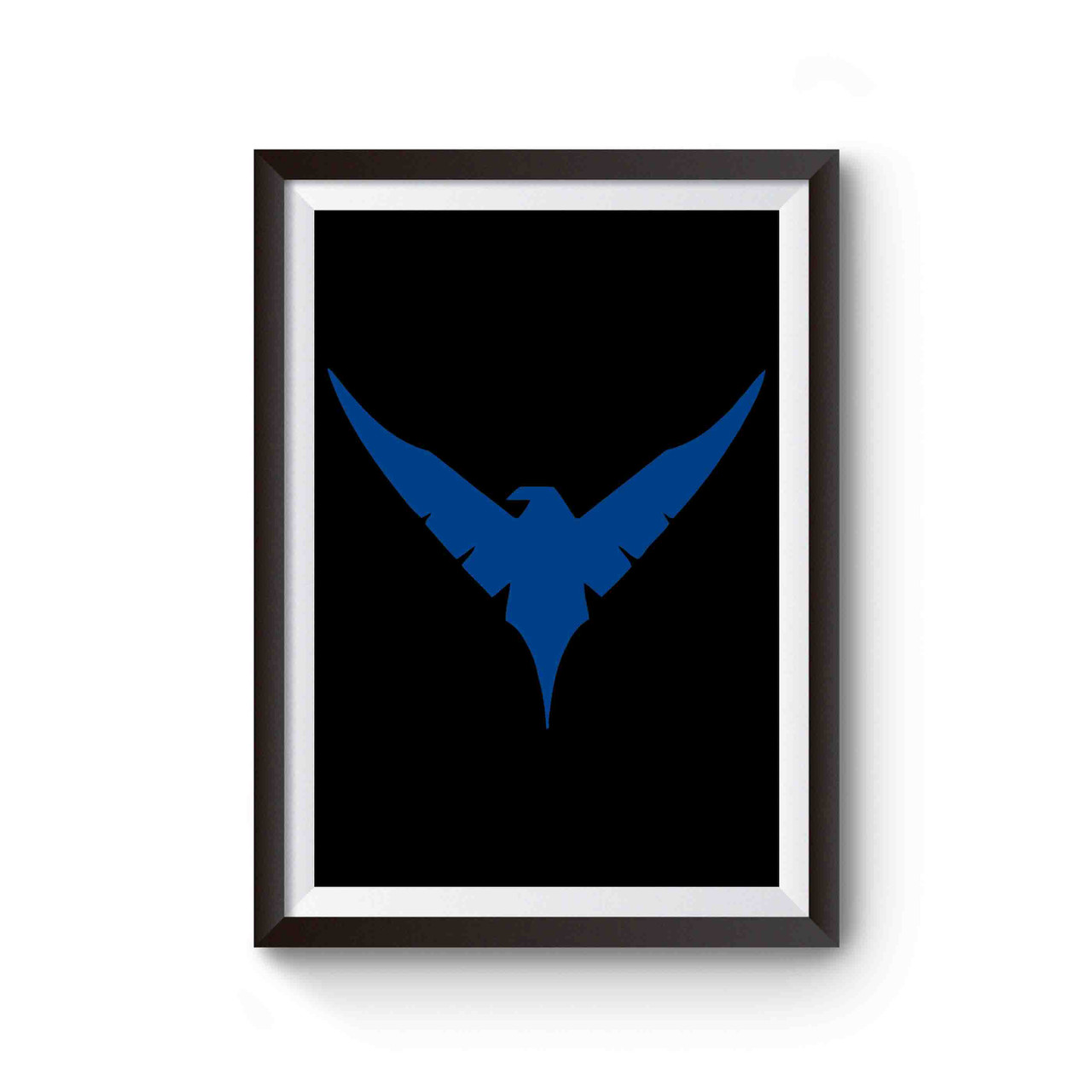 Nightwing Superhero Logo Batman Robin Symbol Poster