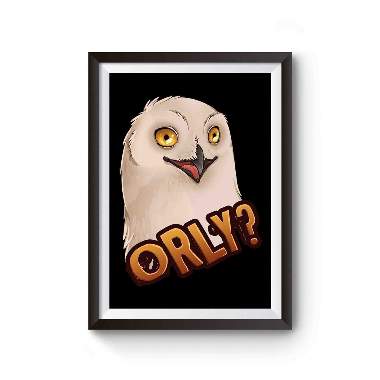 O Rly Owl Meme Joke Funny Poster