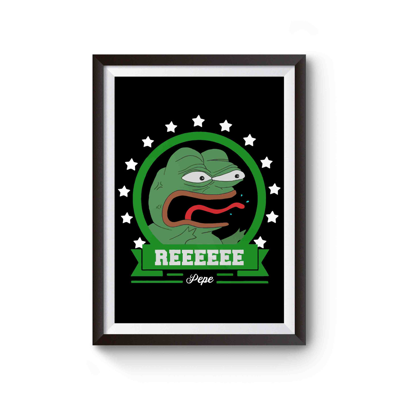 Pepe Reeeeee Meme Poster