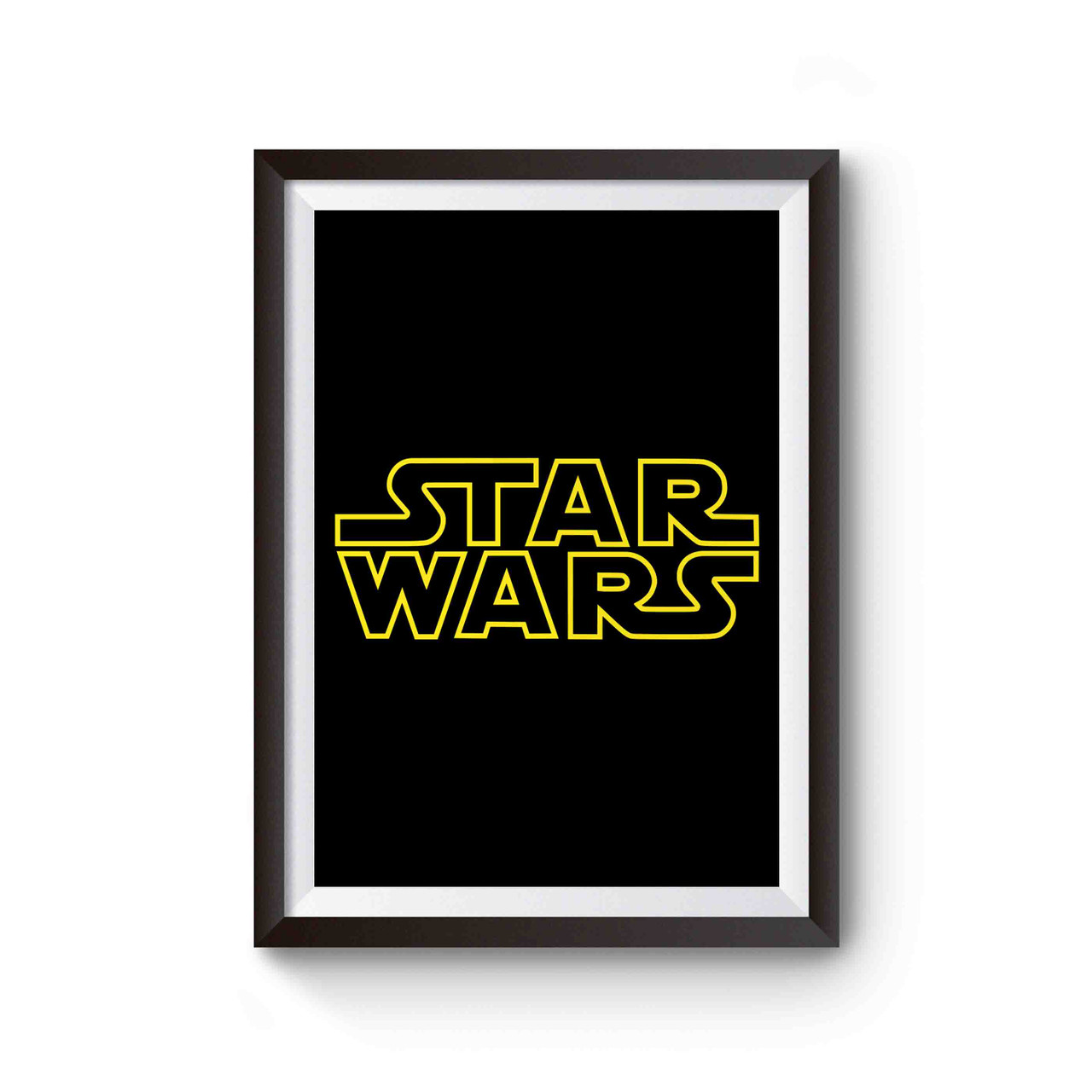 Star Wars Classic 77 Logo Outline Poster
