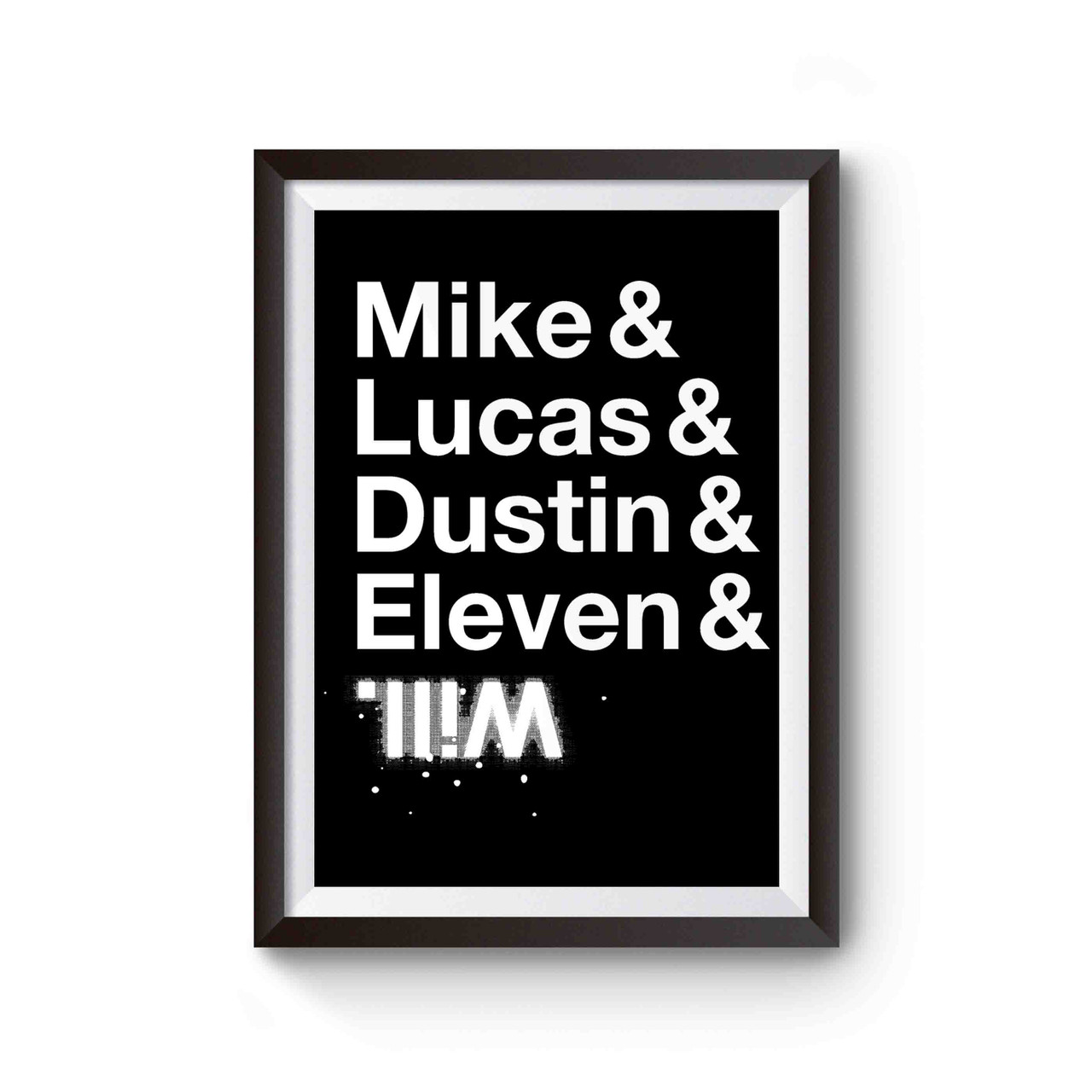 Stranger Of Things Character Names Poster