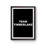 Team Timberlake Justin Timberlake Super Bowl Poster