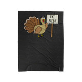 Turkey Eat Pizza Thanksgiving Day Poster
