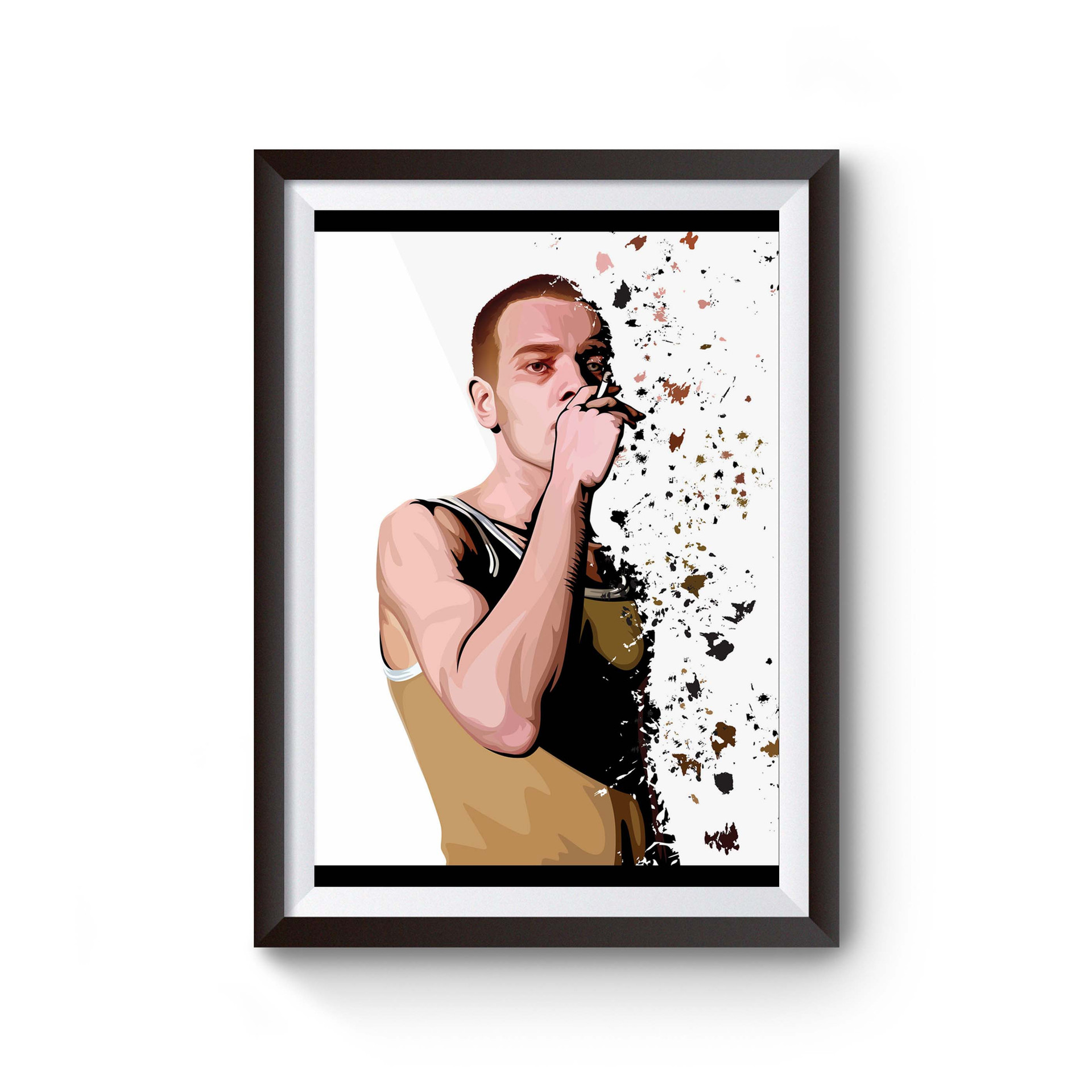 Trainspotting Mark Renton Smoking Poster