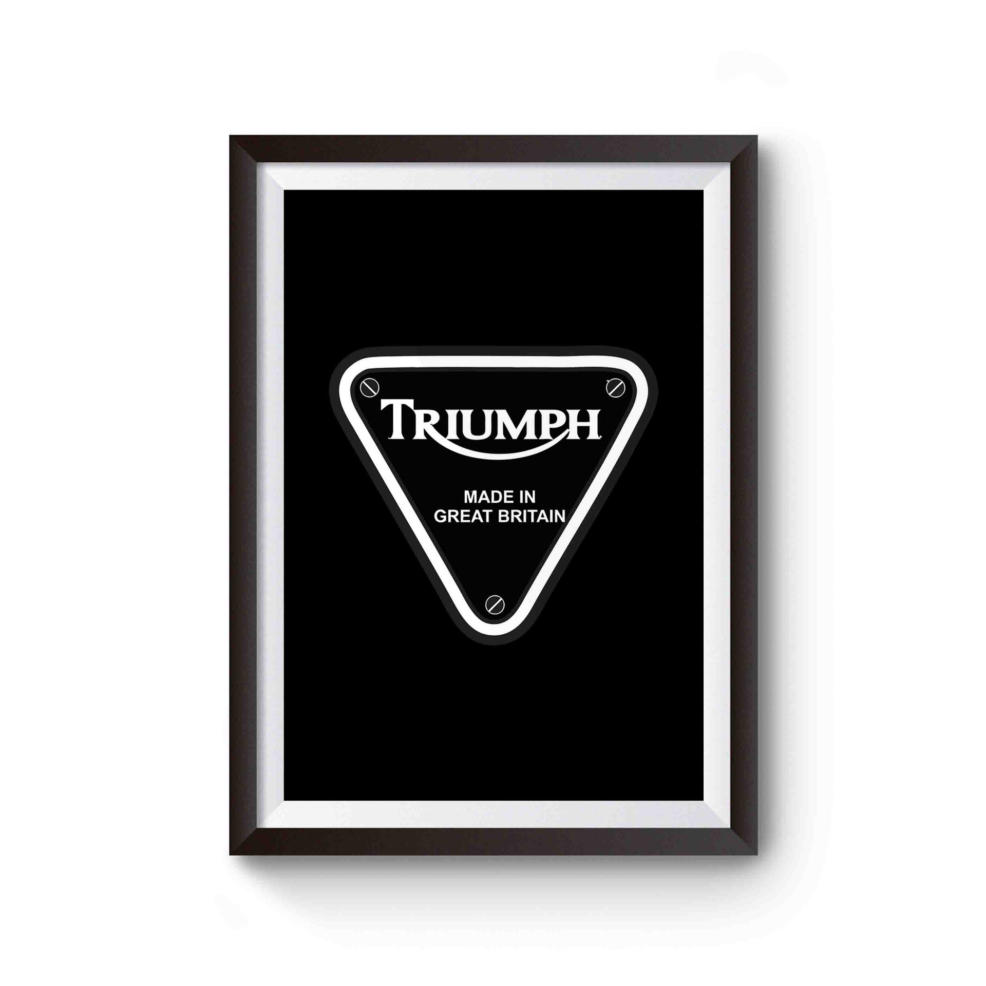 Triumph Classic Logo Motorcycle Poster