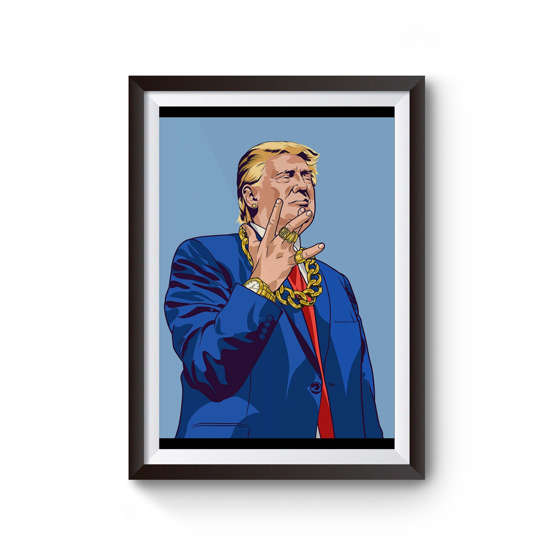 Trump Rapper Meme Poster