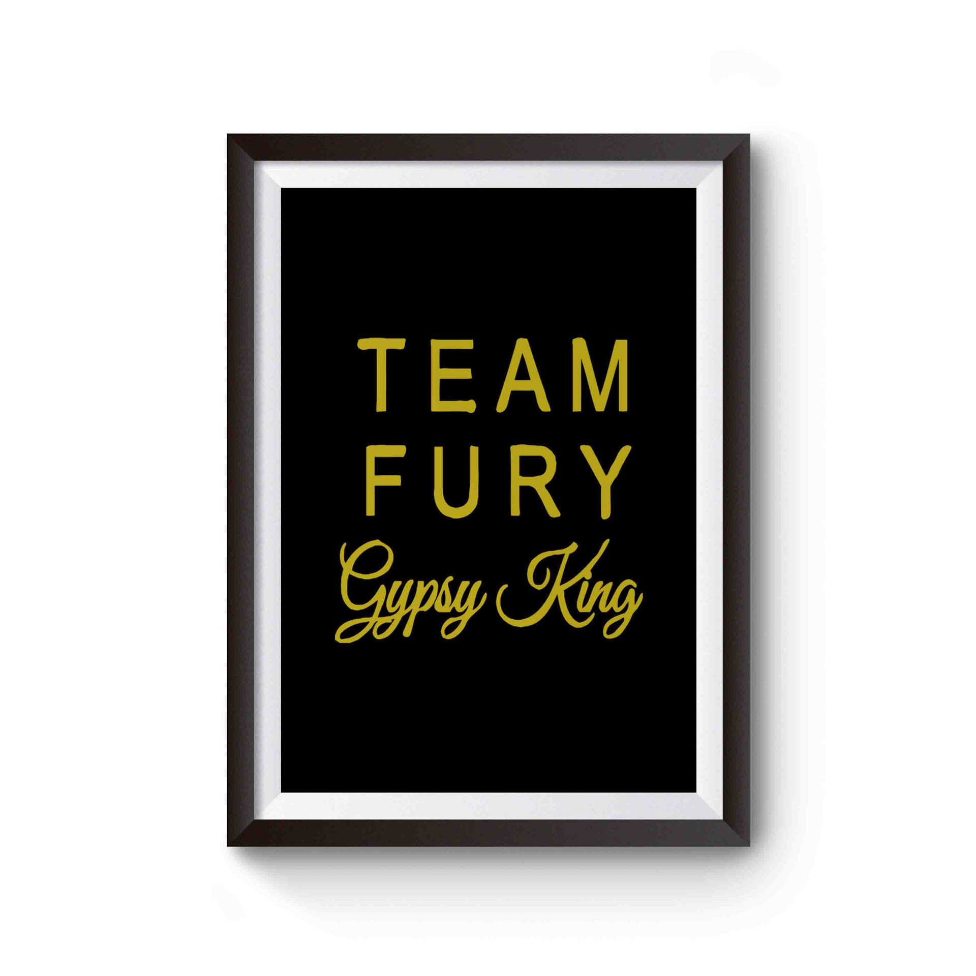 Tyson Fury The Gypsy King Boxing Poster