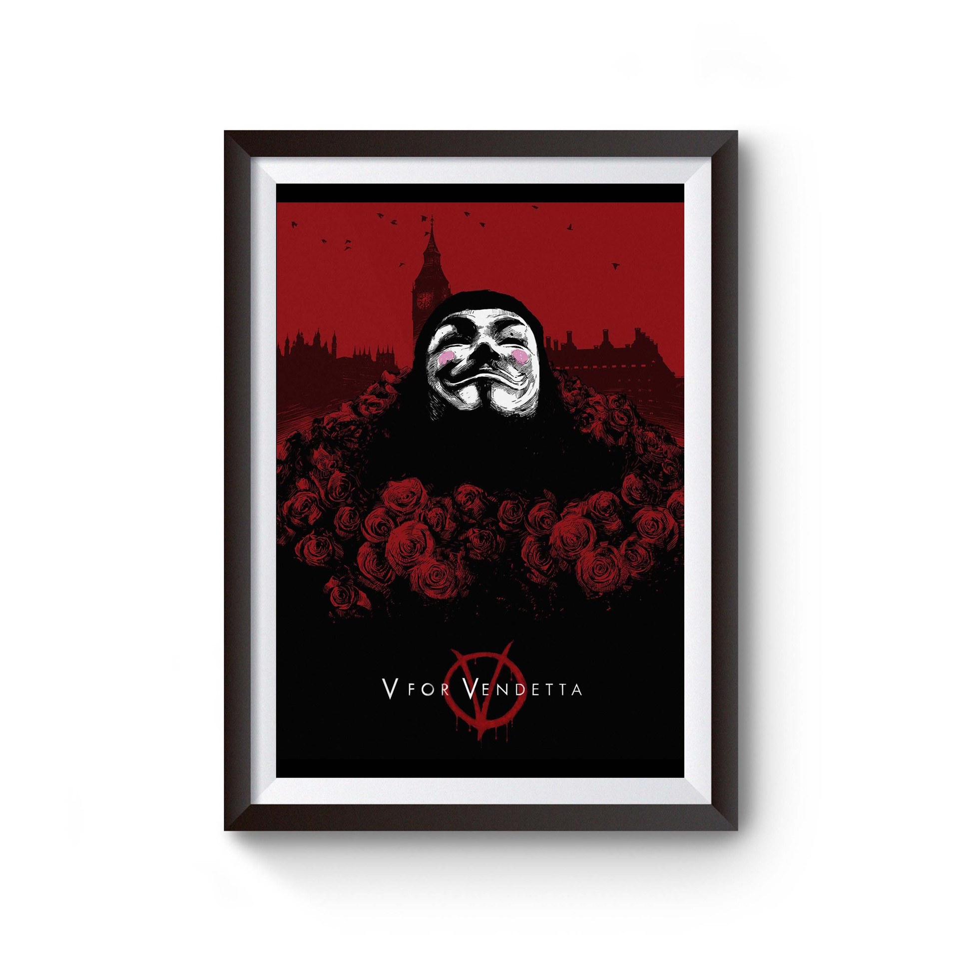 V For Vendetta Logo Poster