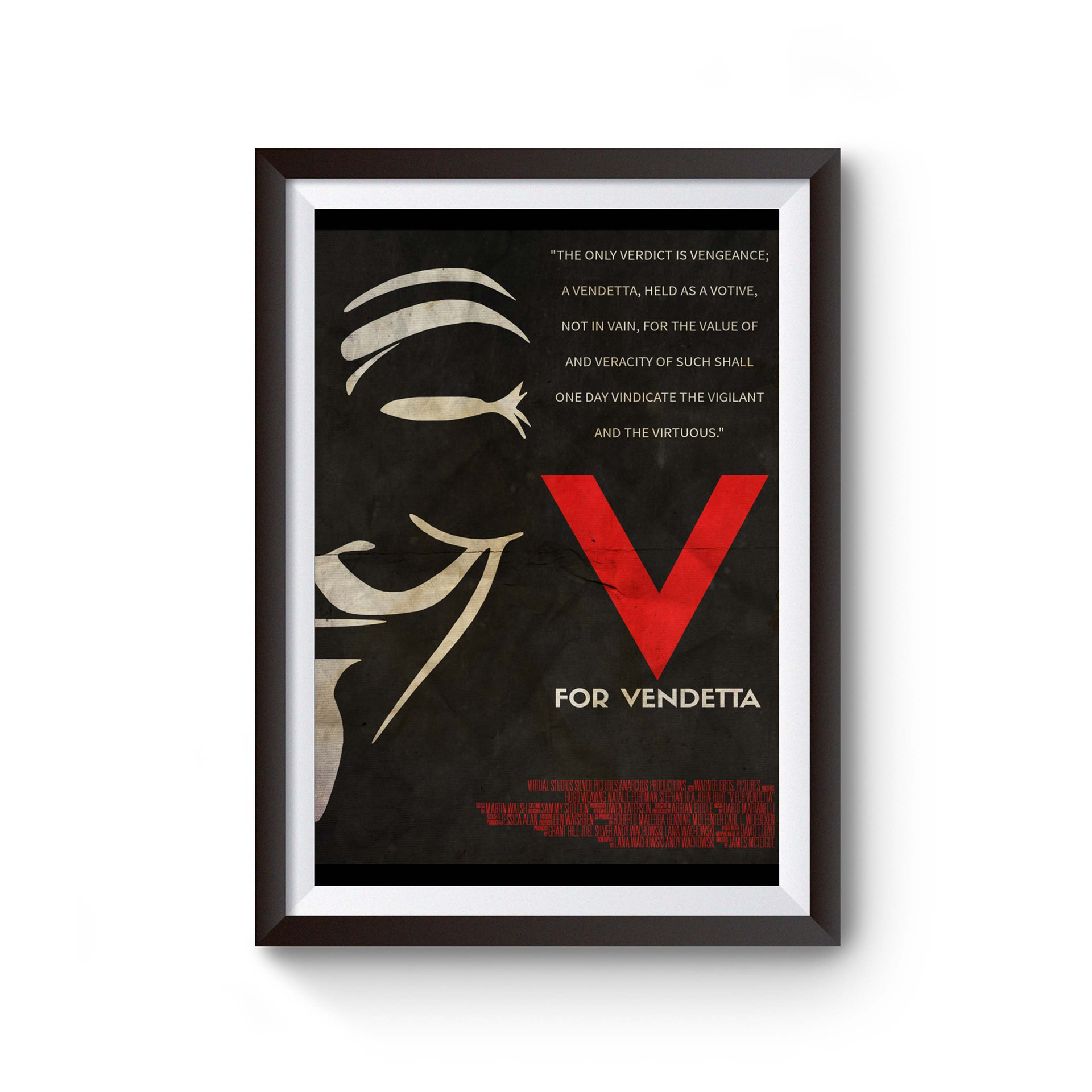 V For Vendetta Quotes Poster