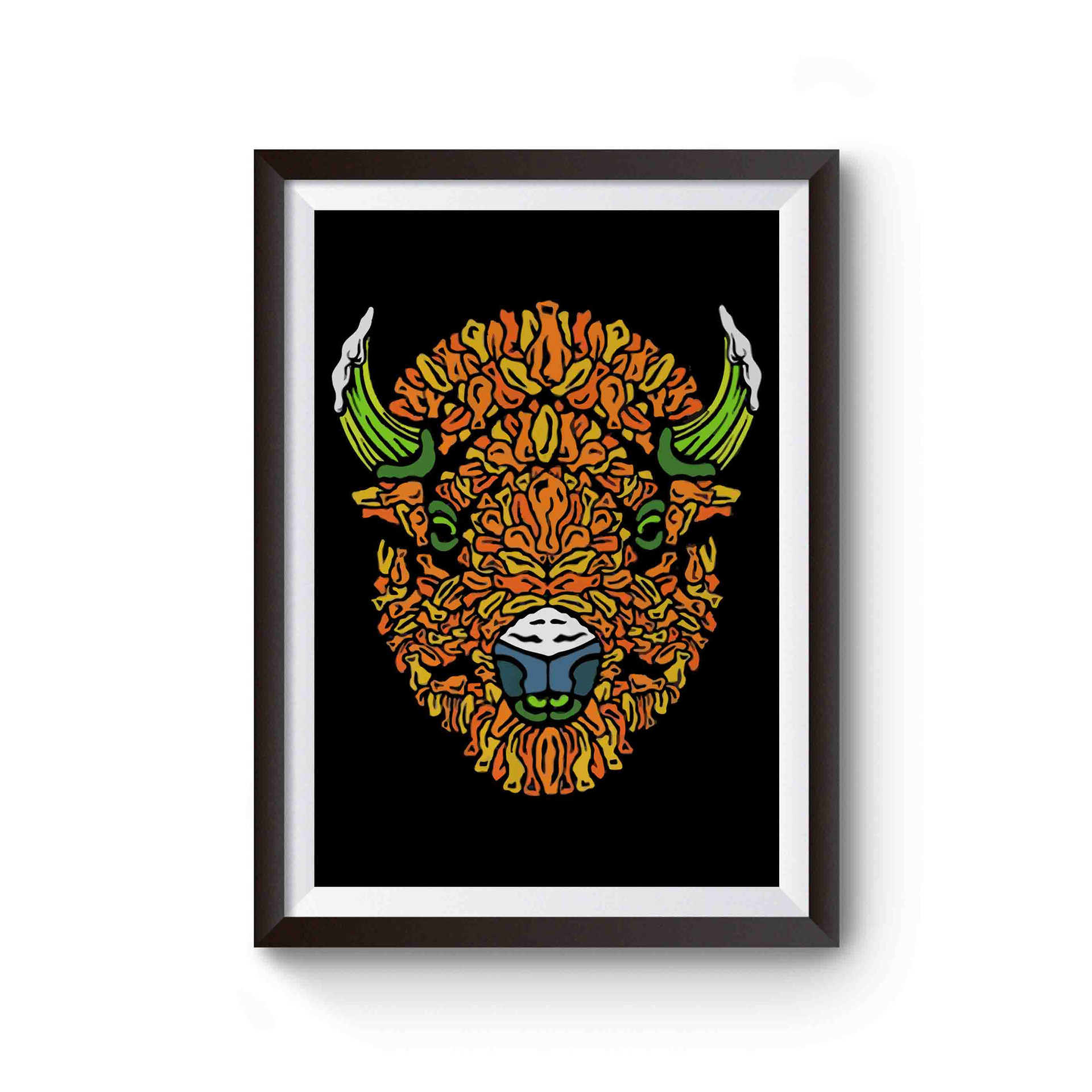 Winged Buffalo Poster