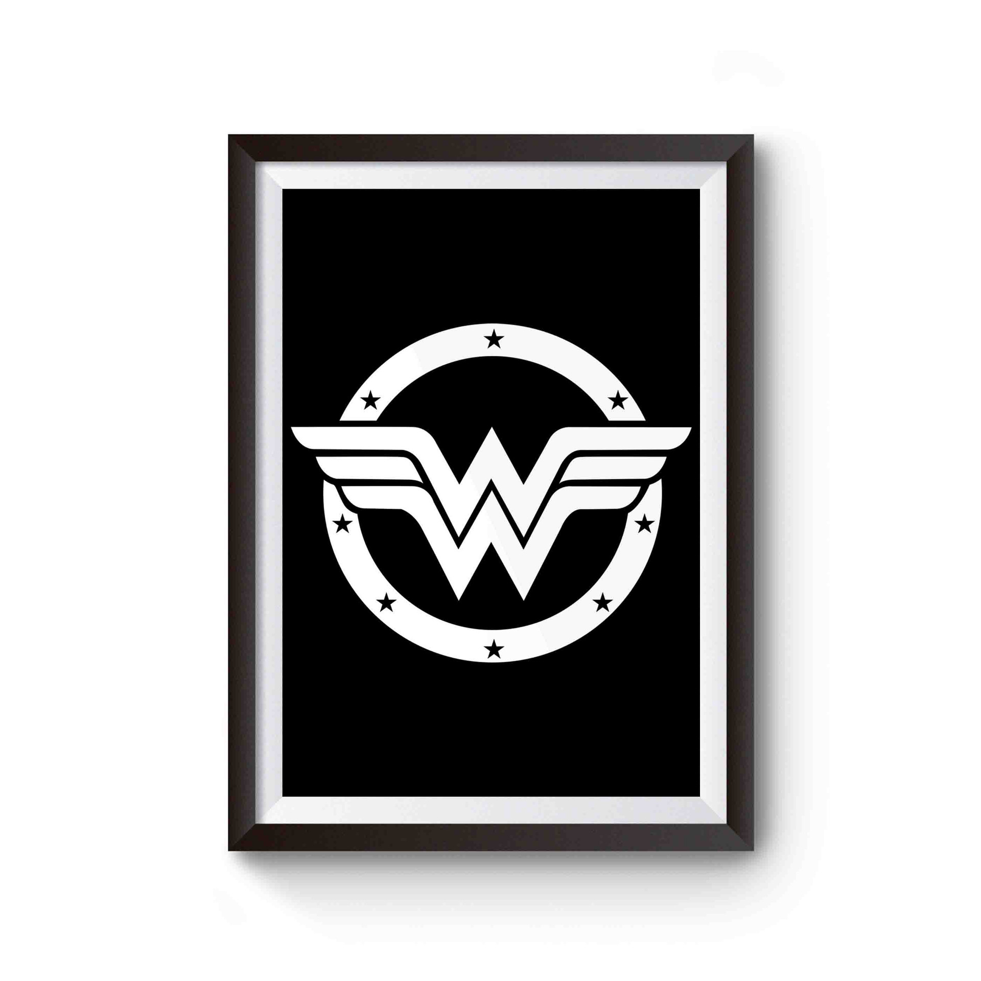 Wonder Woman Circle & Stars Logo Poster