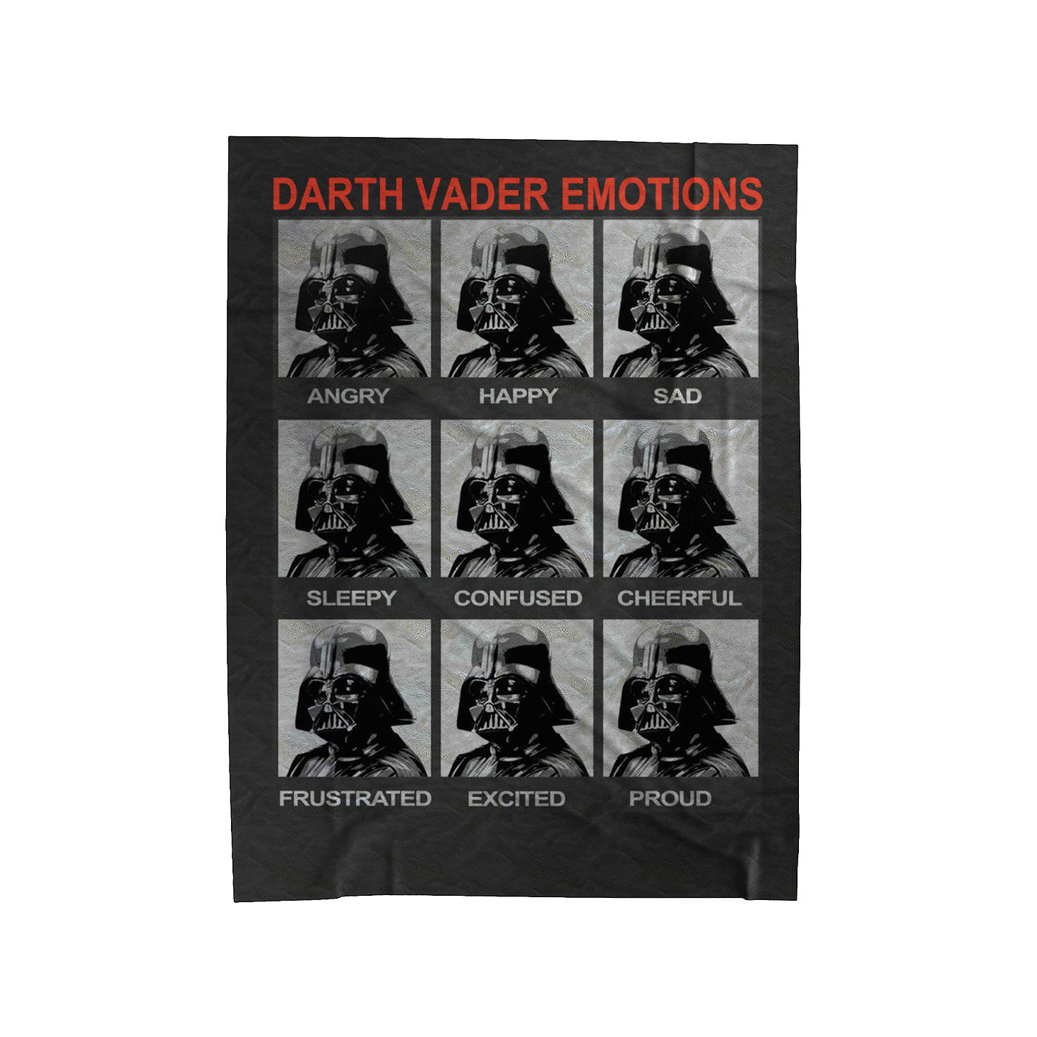 Star Wars Darth Vader Emotions Moods Of Darth Vader Long Sleeve Shirt
