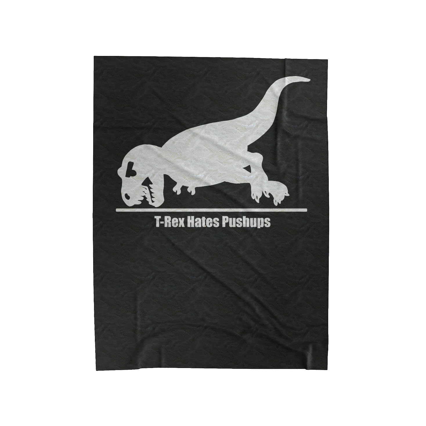 T-Rex Hates Pushups Funny Dinosaur Poster