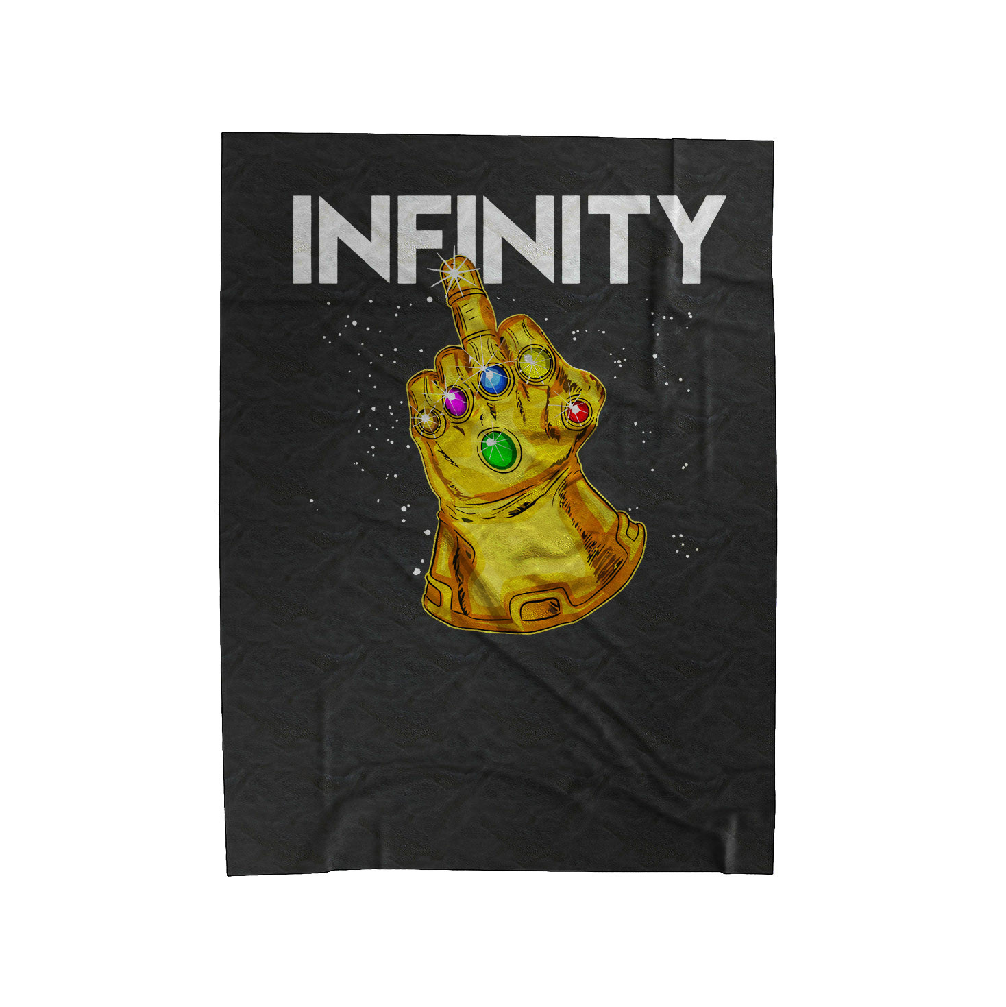 Thanos Infinity War Avengers Gauntlet Middle Finger Poster