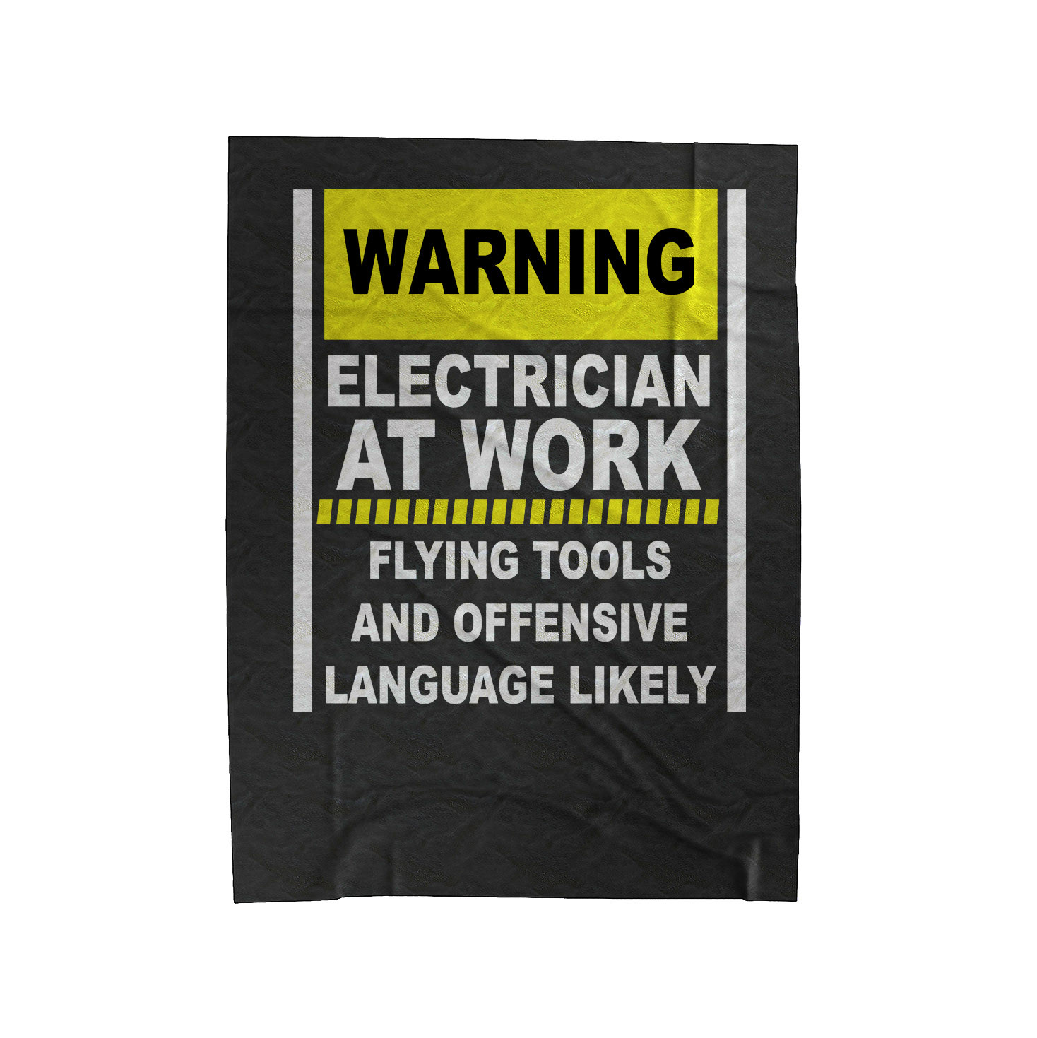 Warning Electrician At Work Funny Poster
