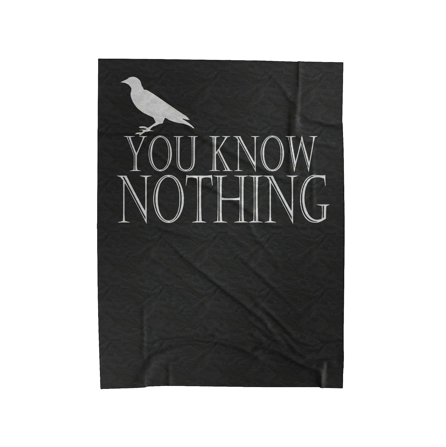 You Know Nothing Game Of Thrones Jon Snow Crow Poster