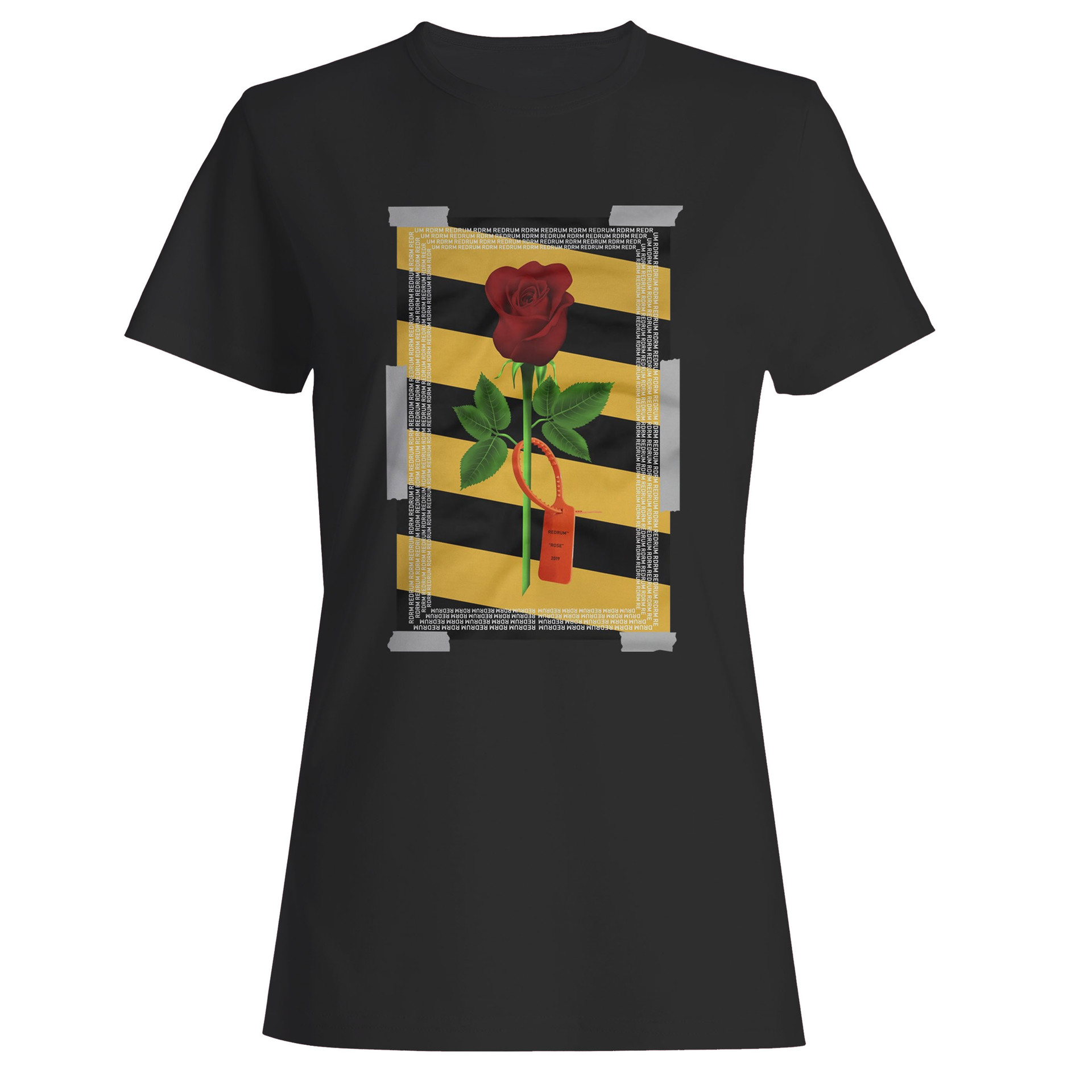 Yellow Ferrari Redrum Rose Poster