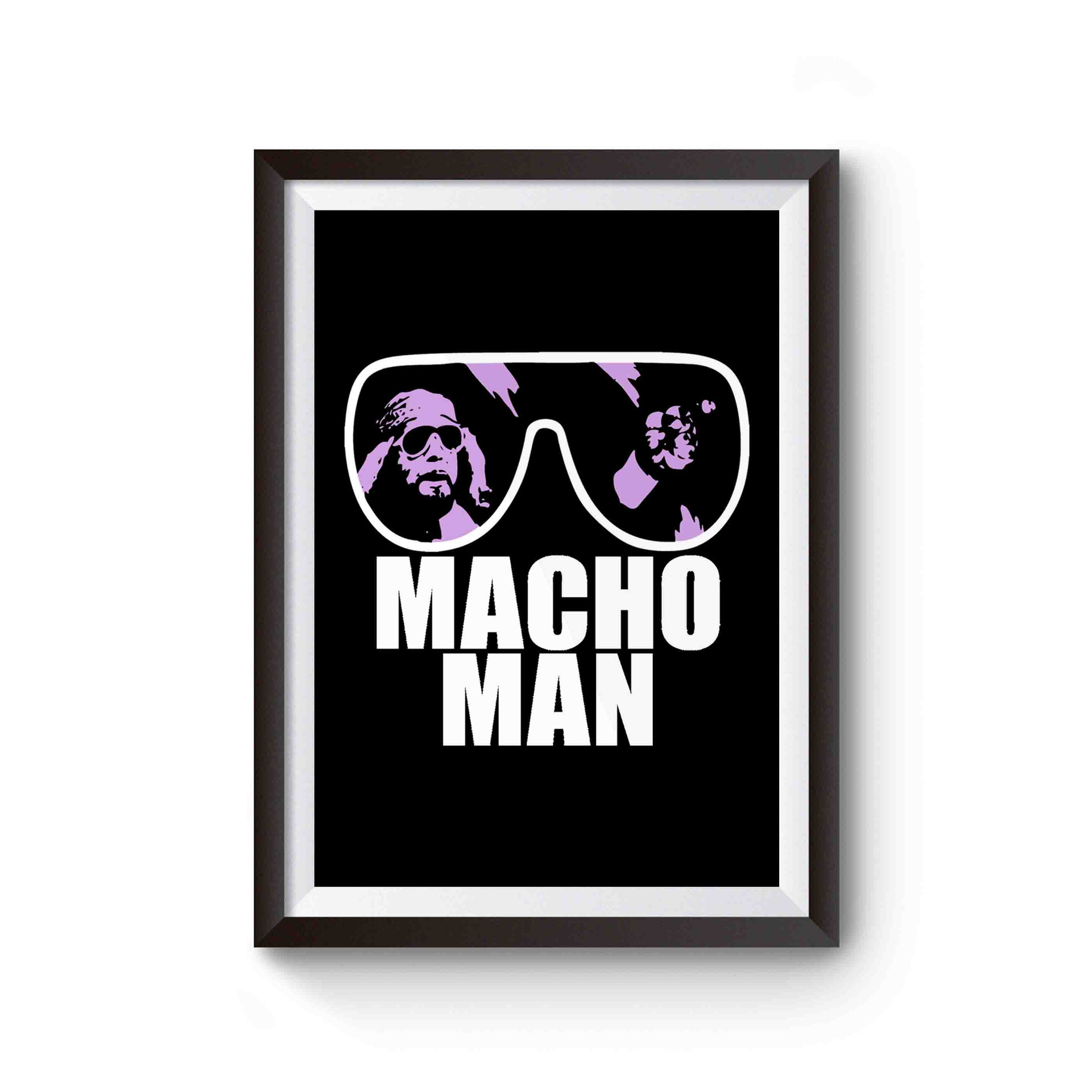 The Mega Powers Macho Man Randy Savage And Hulk Hogan Logo Poster