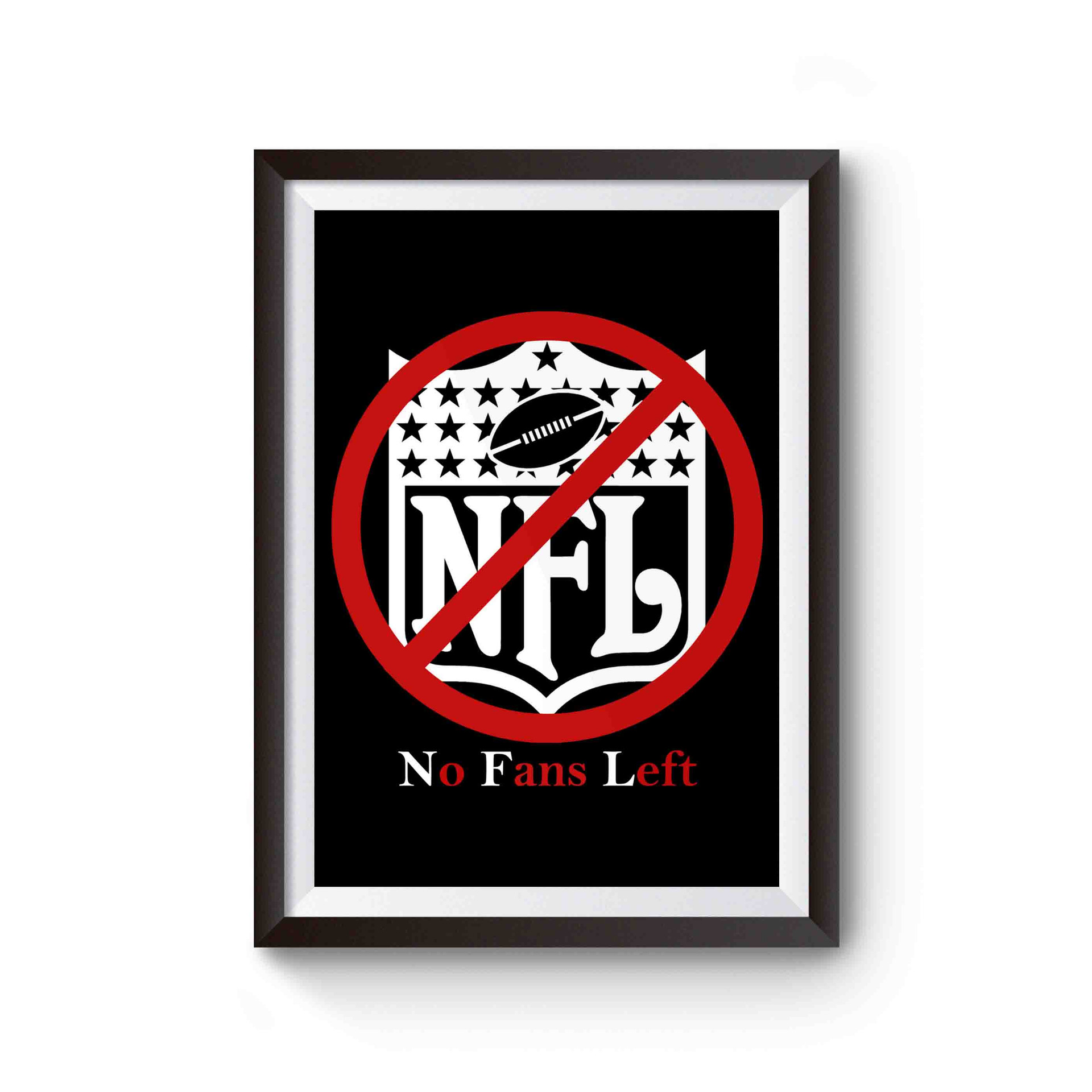 The Nfl Boycott Logo Poster
