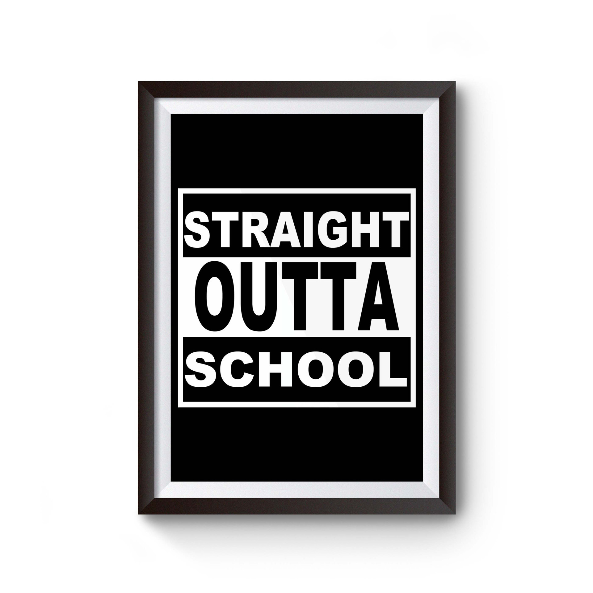 Straight Outta Softball Practice Poster