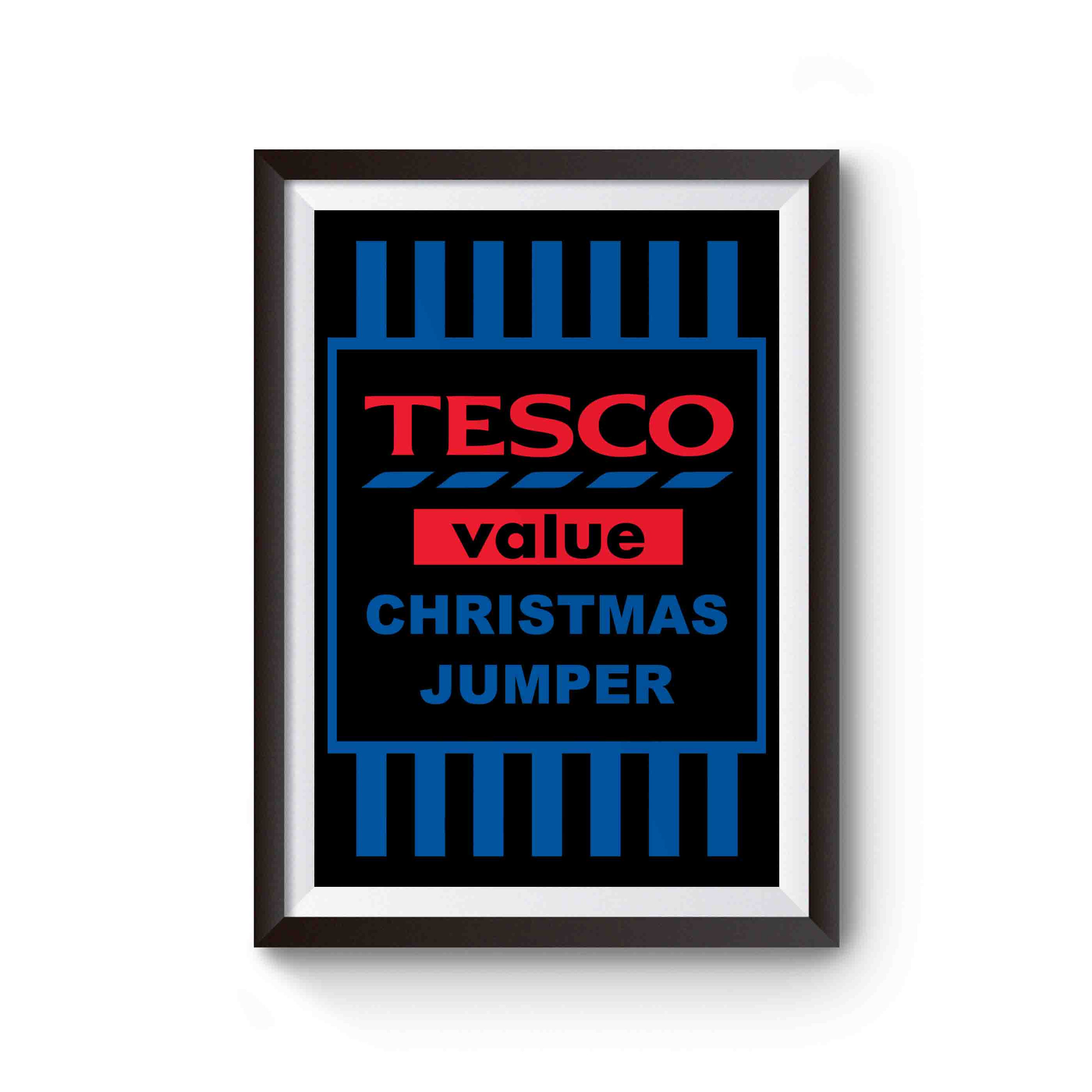 Tesco Value Christmas Jumper Inspired Poster