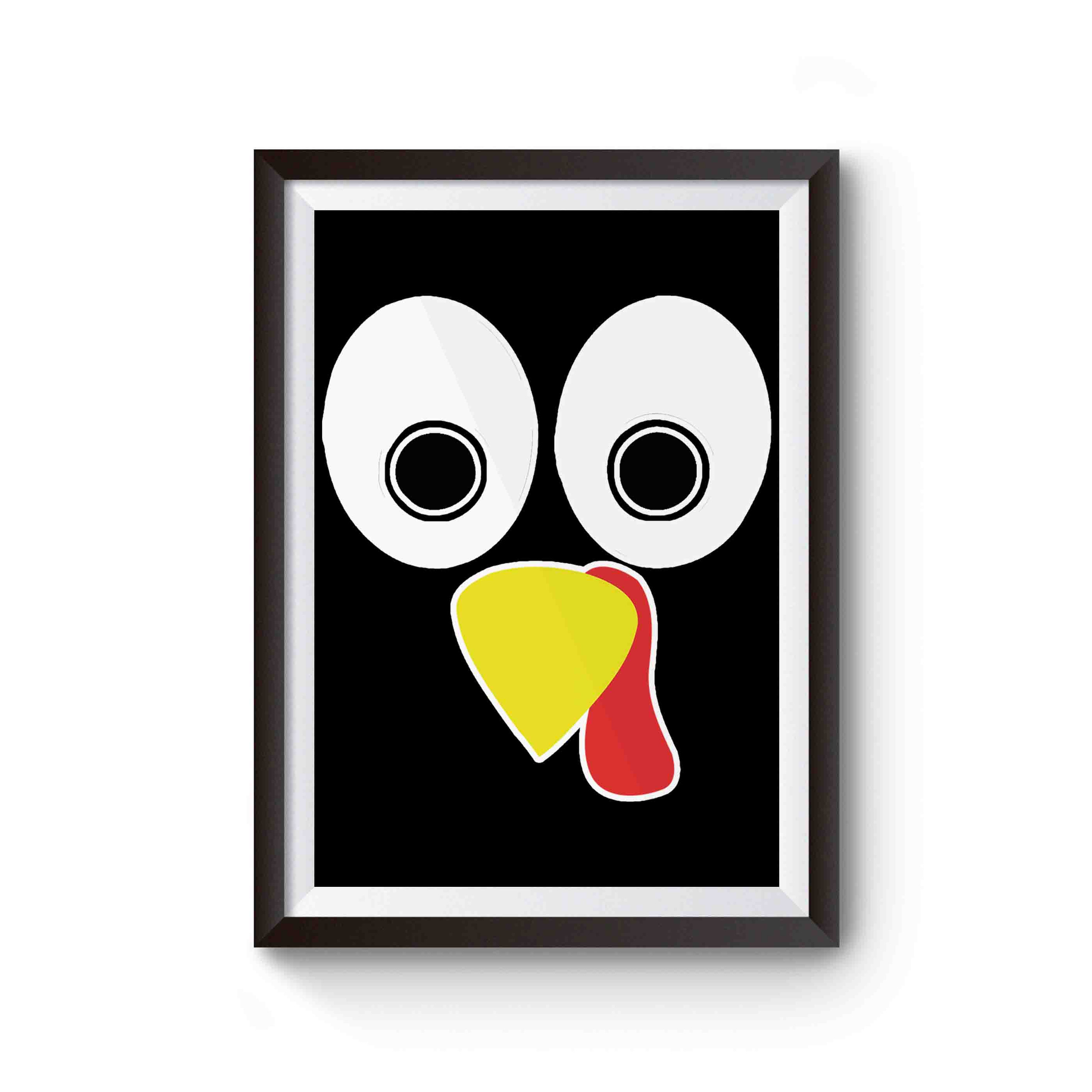 Thanksgiving Turkey Face Poster