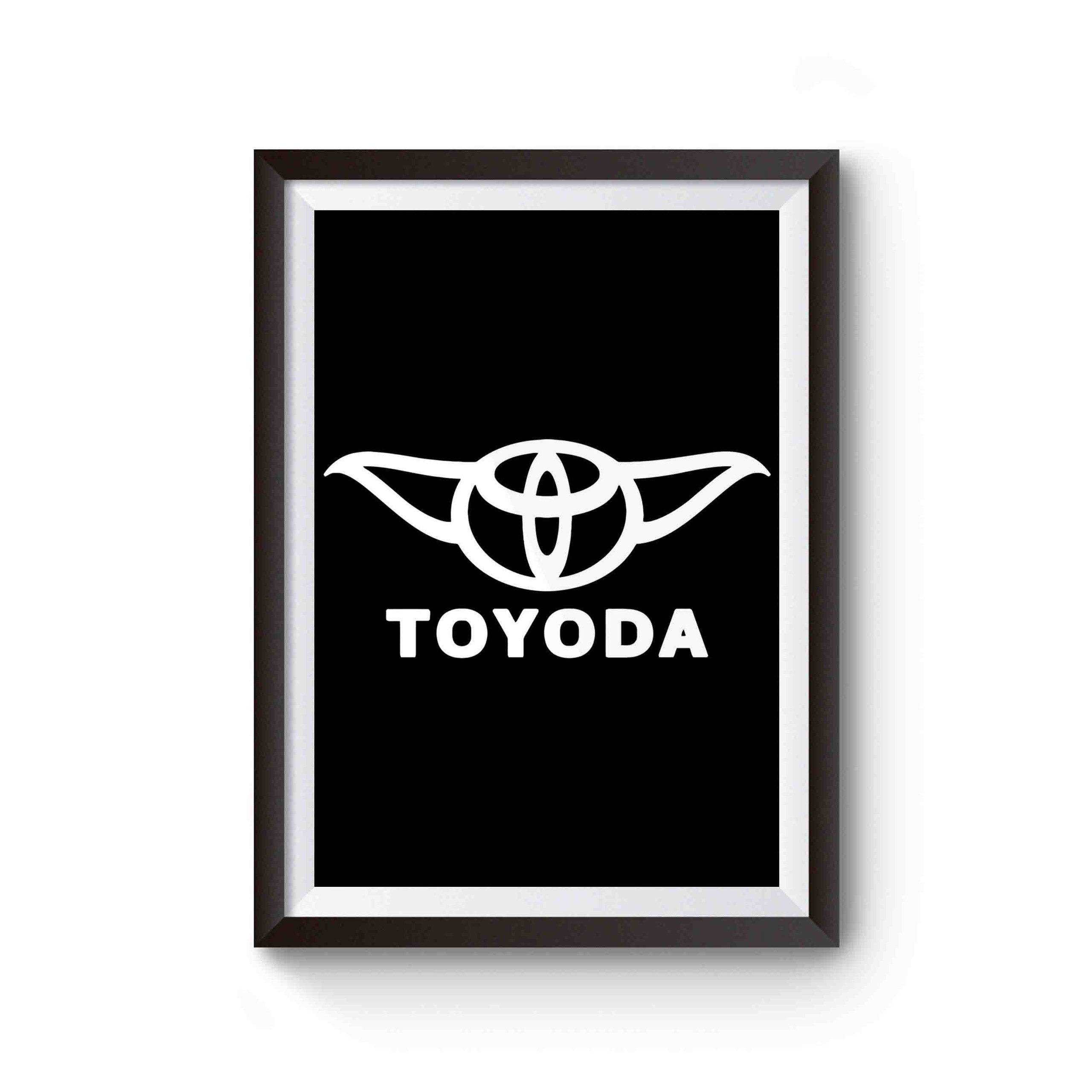 Toyoda Toyota Yoda Funny Logo Poster