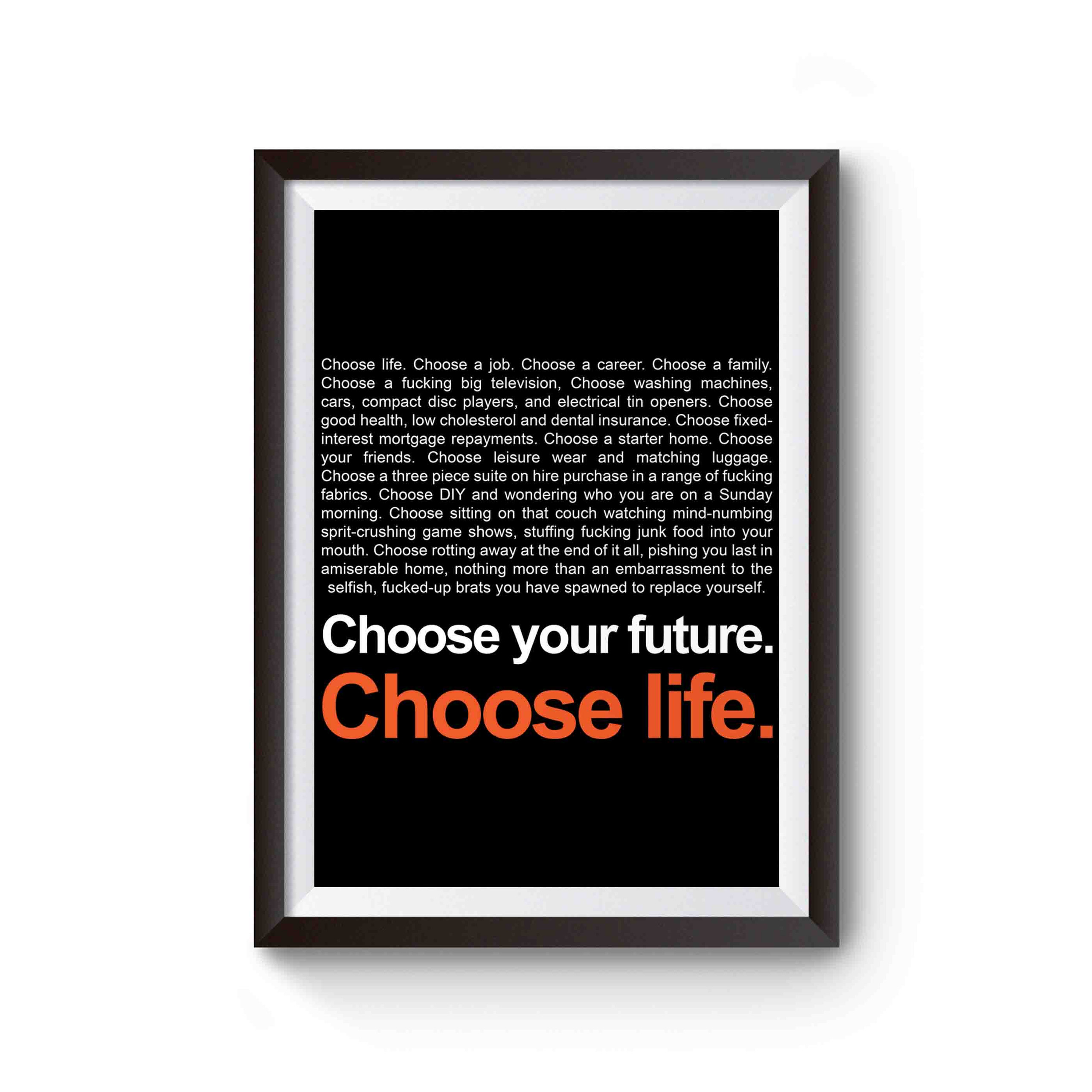 Trainspotting Choose Life Poster