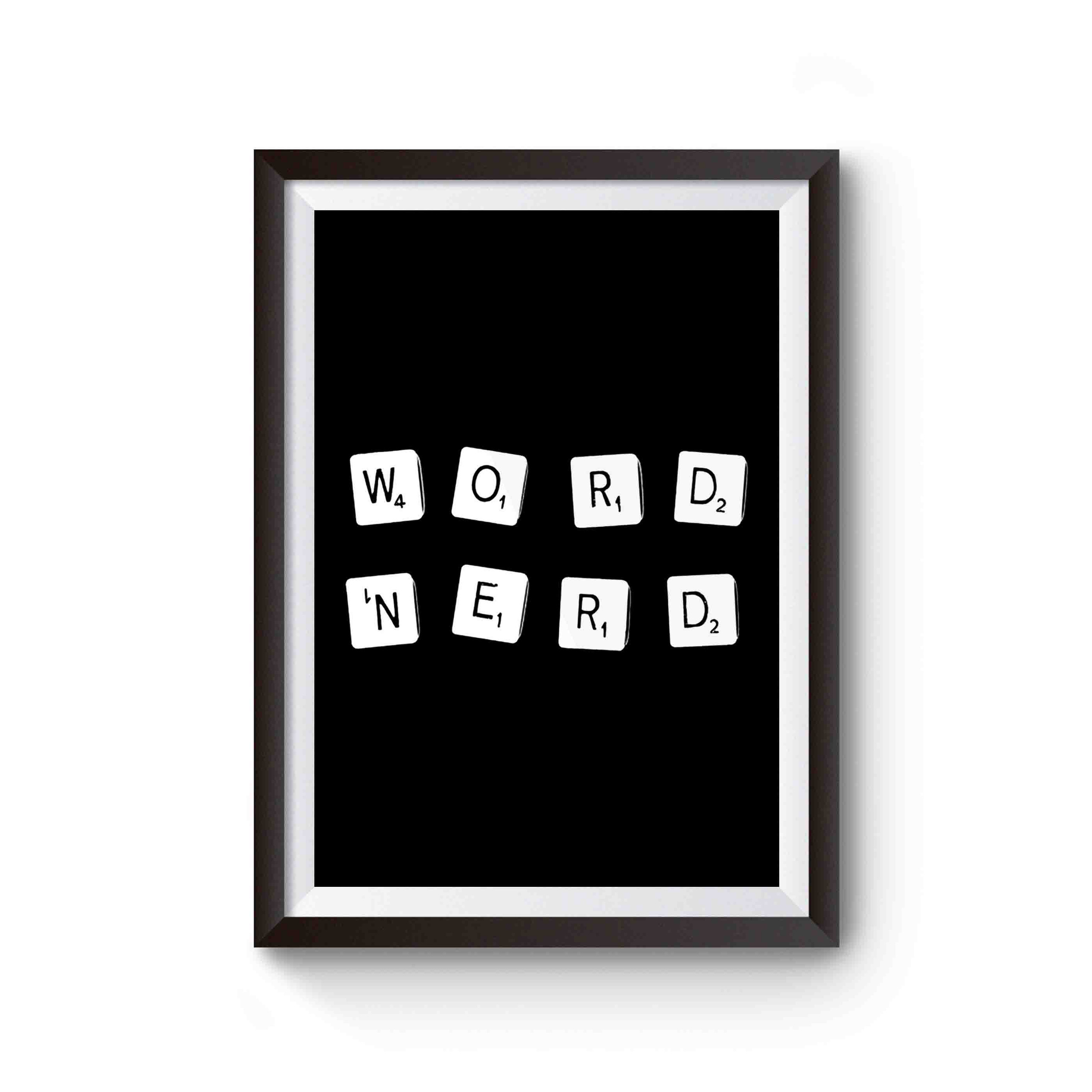 Word Nerd Scrabble Letters Geek Nerd Book Librarian Geeky Funny Teacher ...