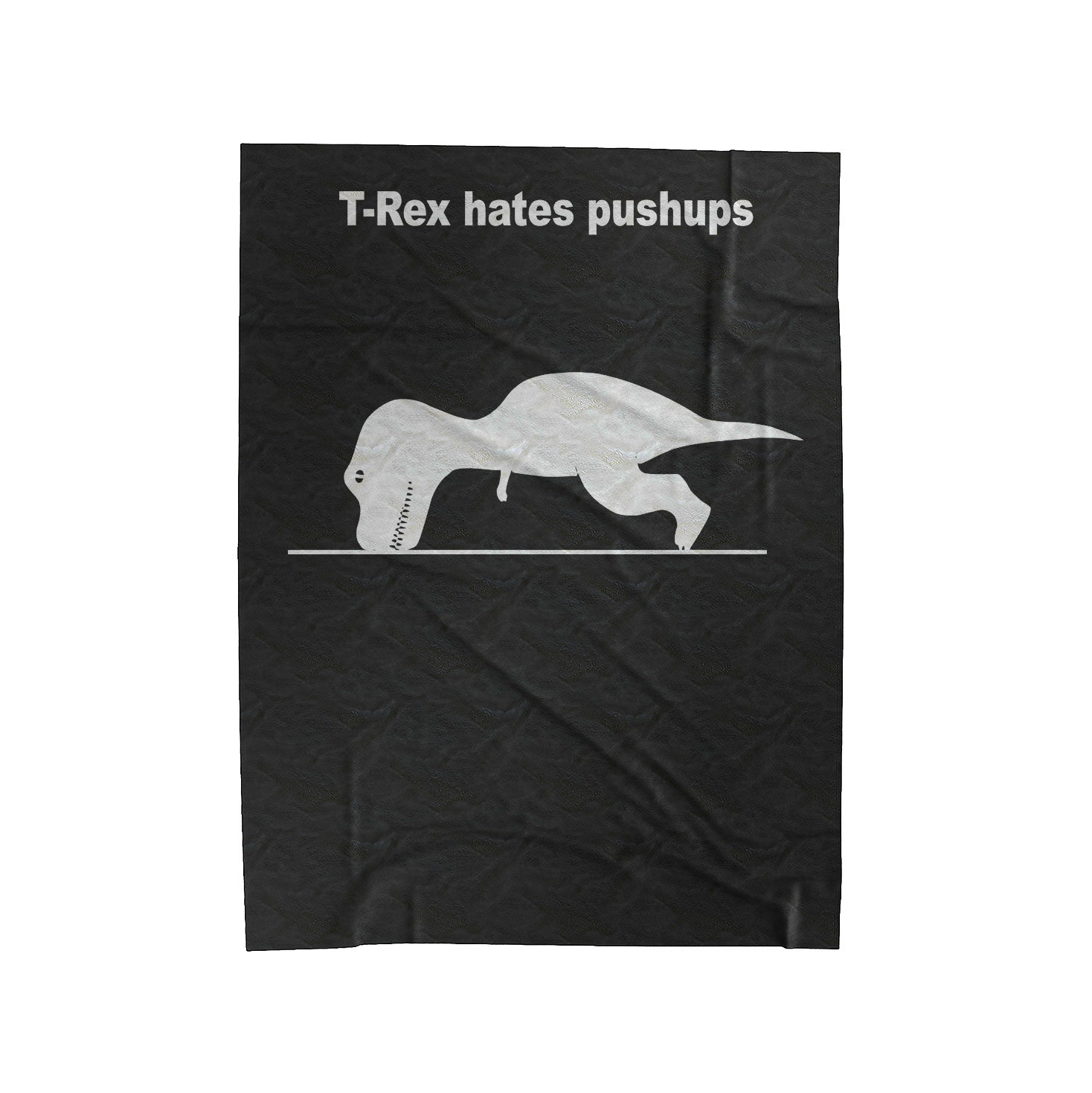 T-Rex Hates Pushups Funny Dinosaur Poster