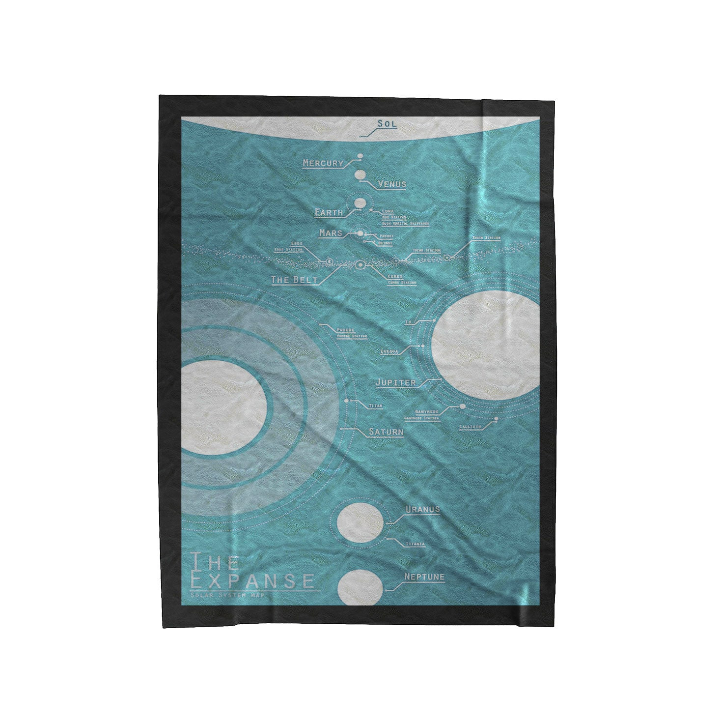 The Expanse Solar System Map Poster